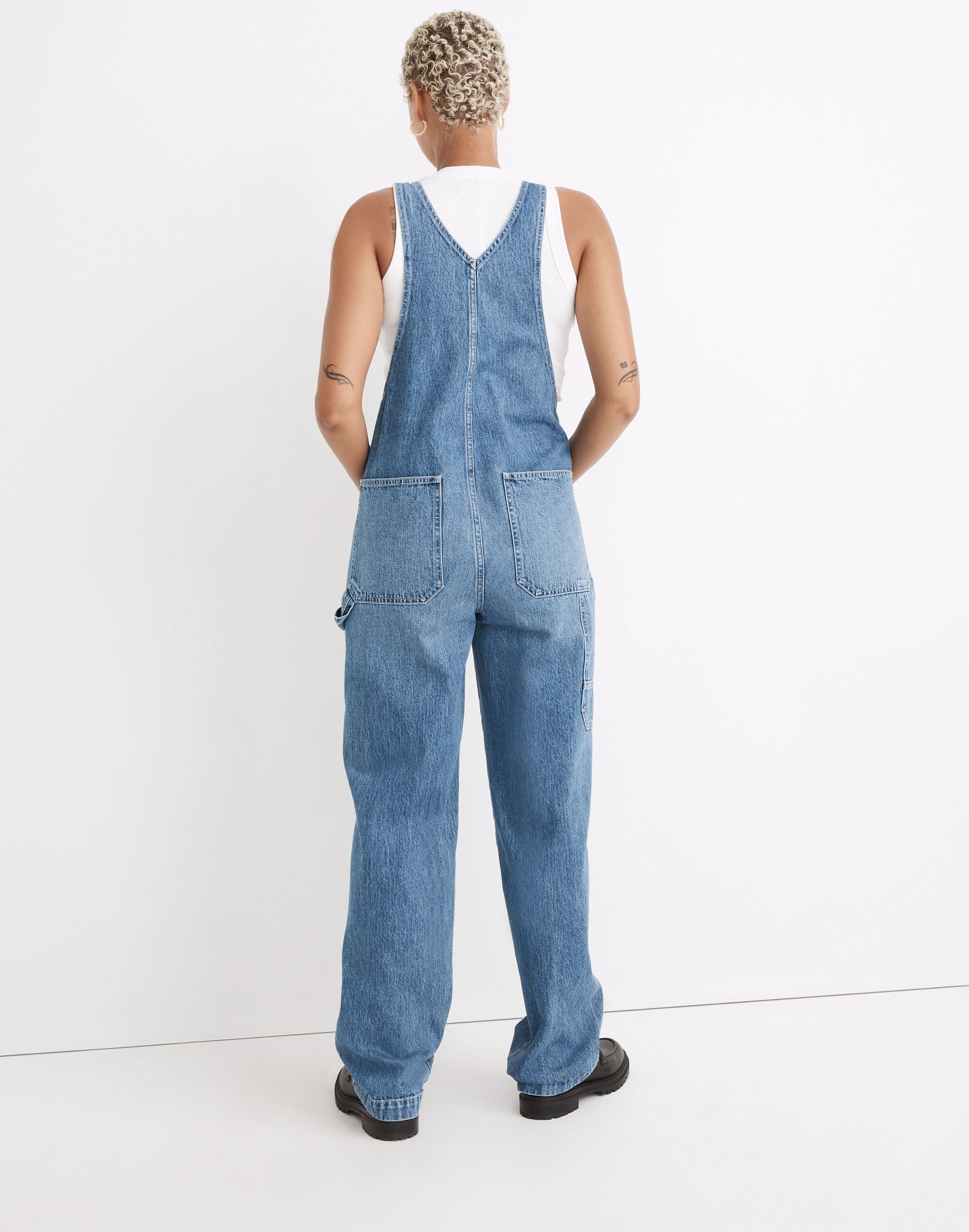 Oversized Carpenter Overalls in Ivywood Wash | Madewell