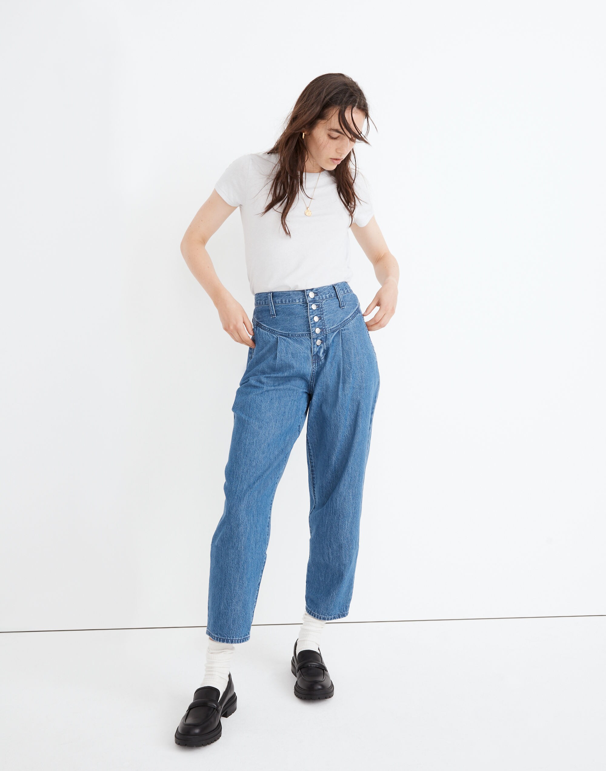 Tapered Yoke Jeans in Steinbeck Wash | Madewell