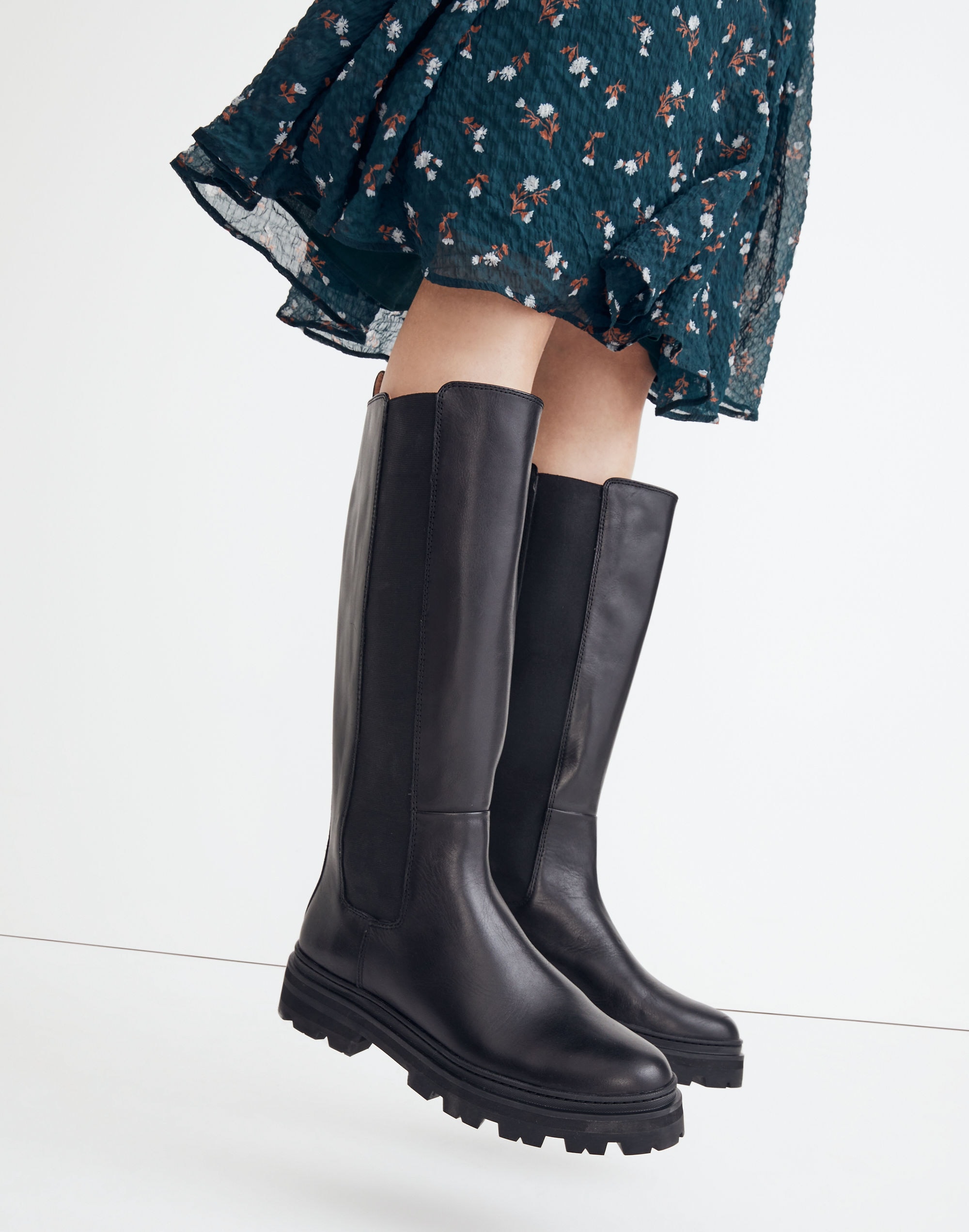 The Poppy Tall Lugsole Boot | Madewell
