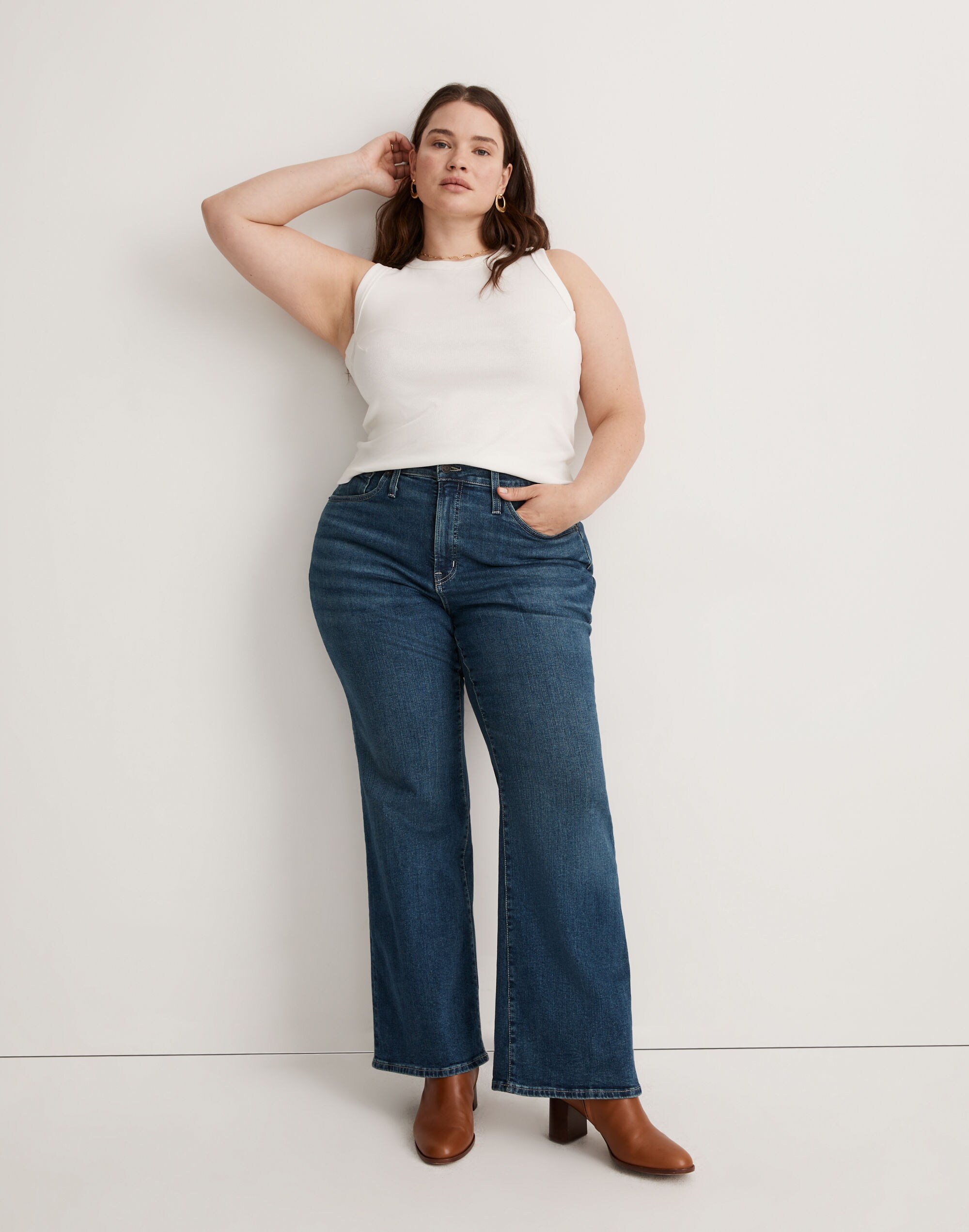 The Plus Perfect Vintage Flare Jean in Hallstrom Wash | Madewell