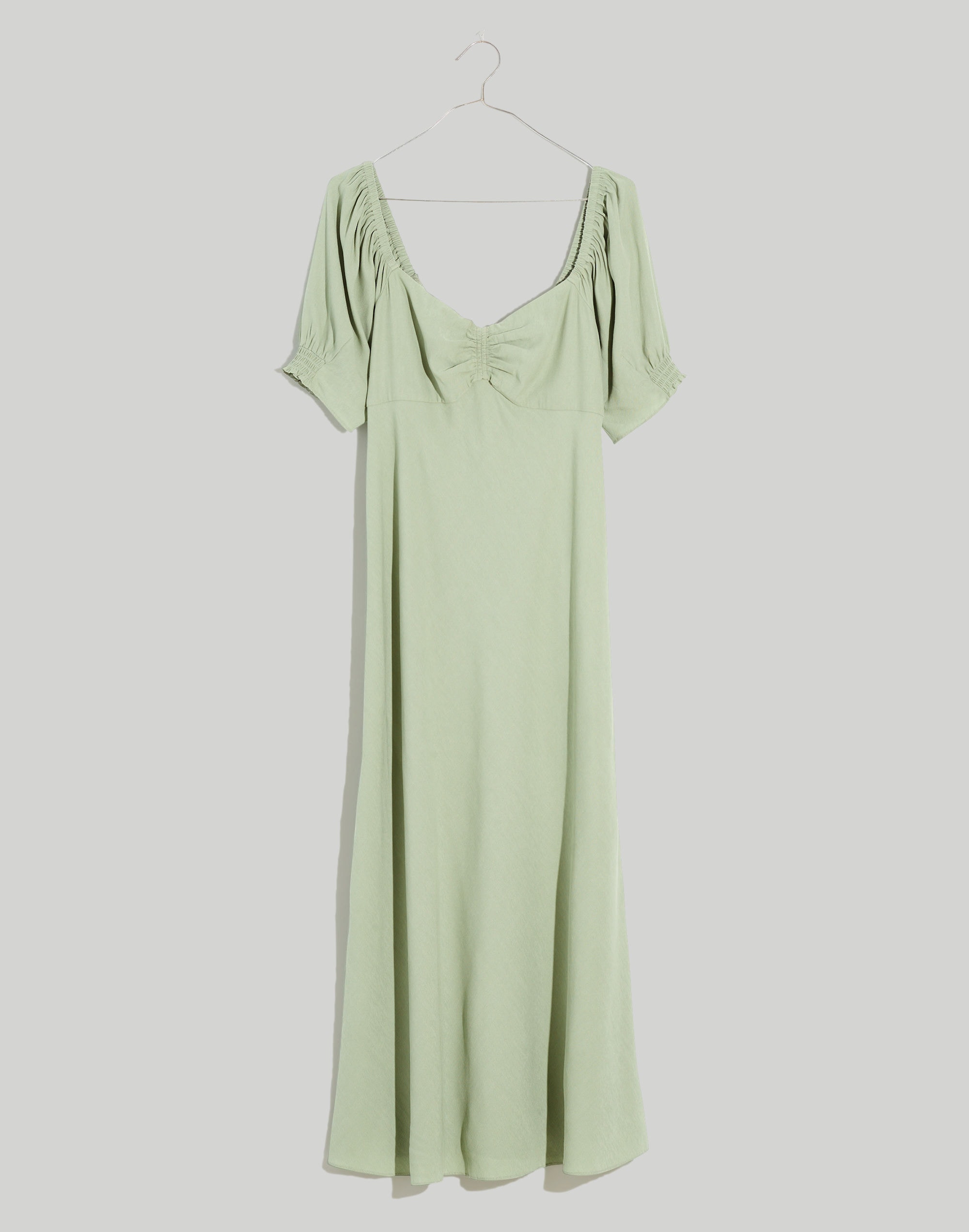 Sweetheart Puff-Sleeve Midi Dress | Madewell