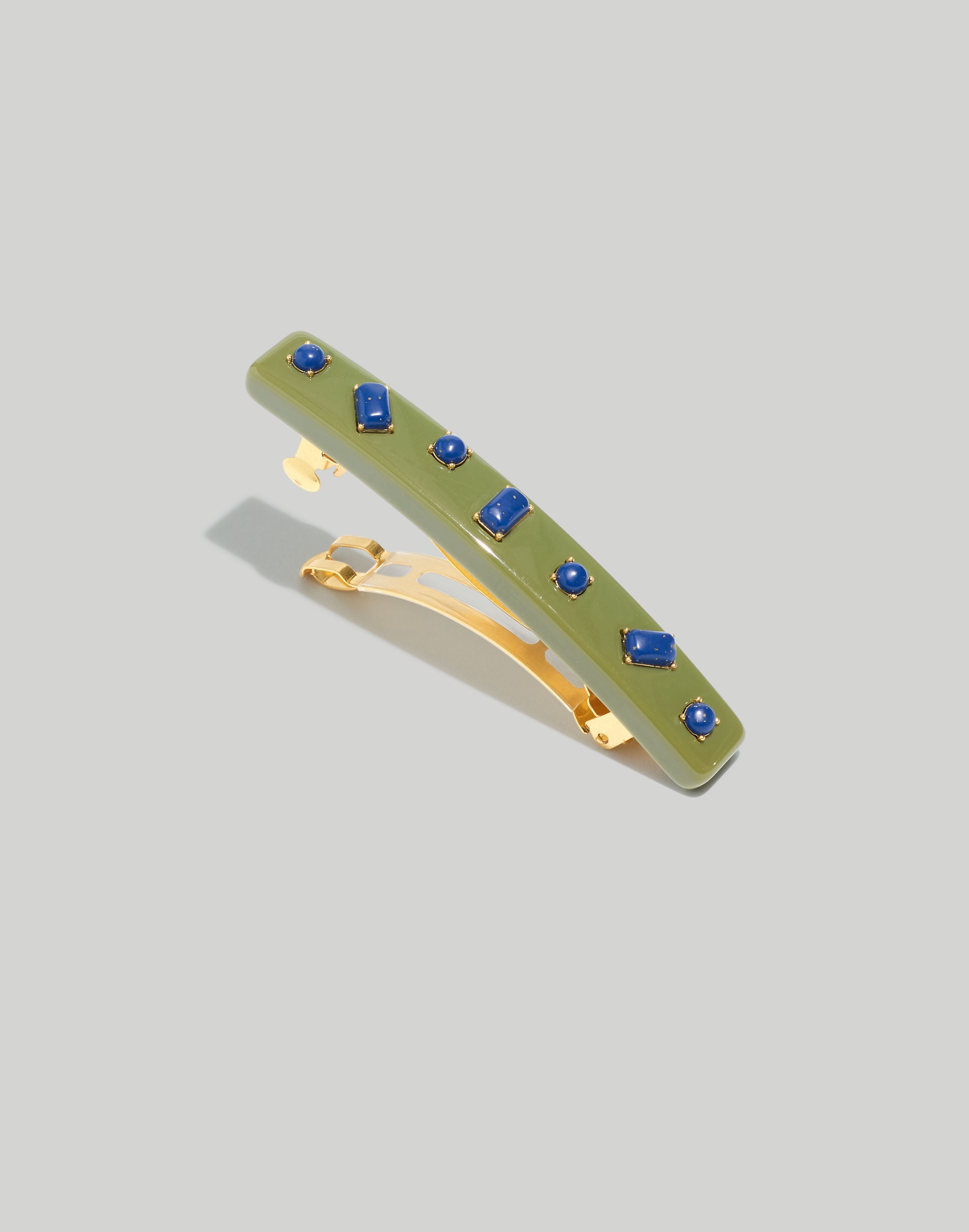 Semiprecious Stone Inlaid Acetate Barrette | Madewell