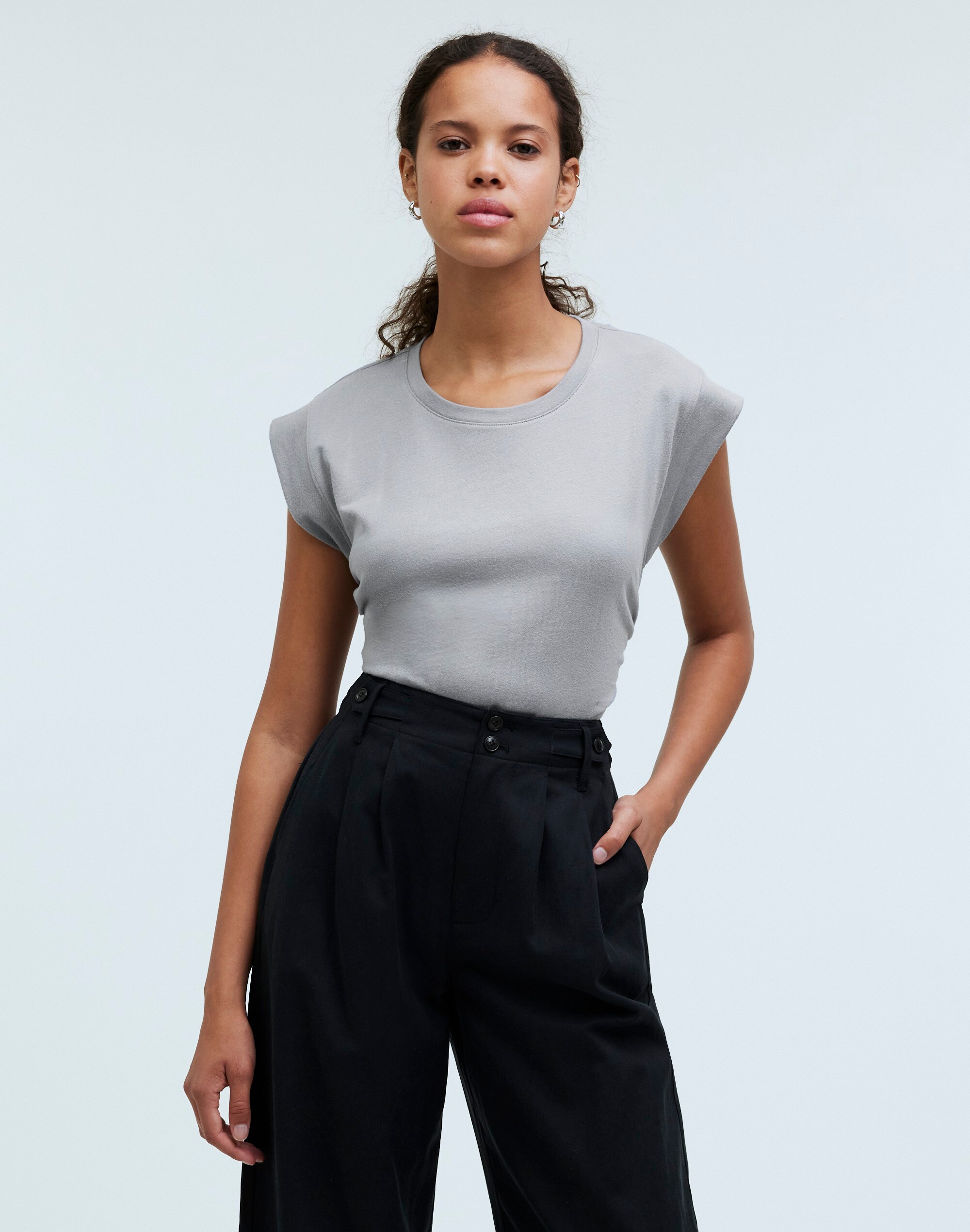 Side-Cinch Muscle Tee