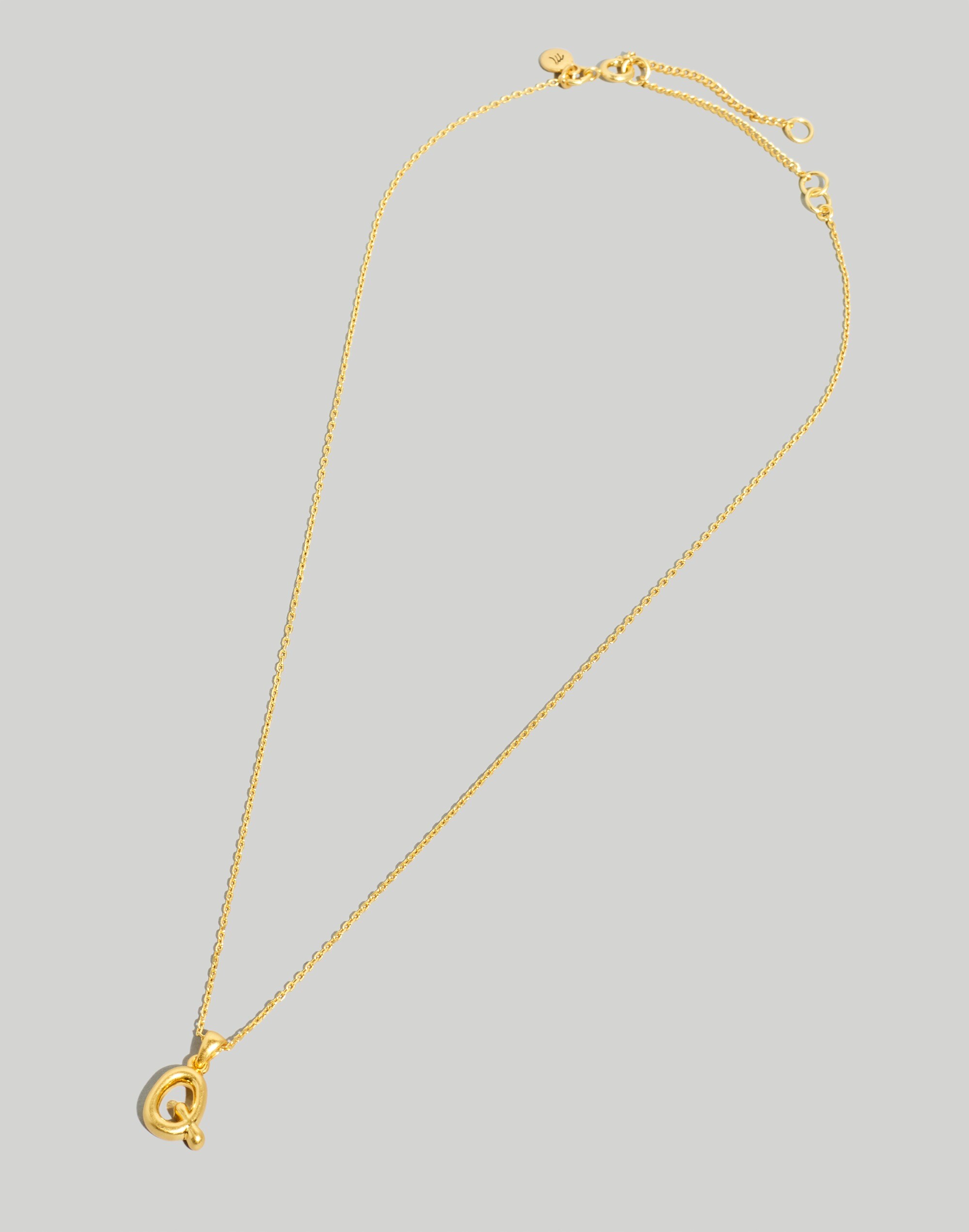 Puffy Letter Pendant Necklace | Madewell