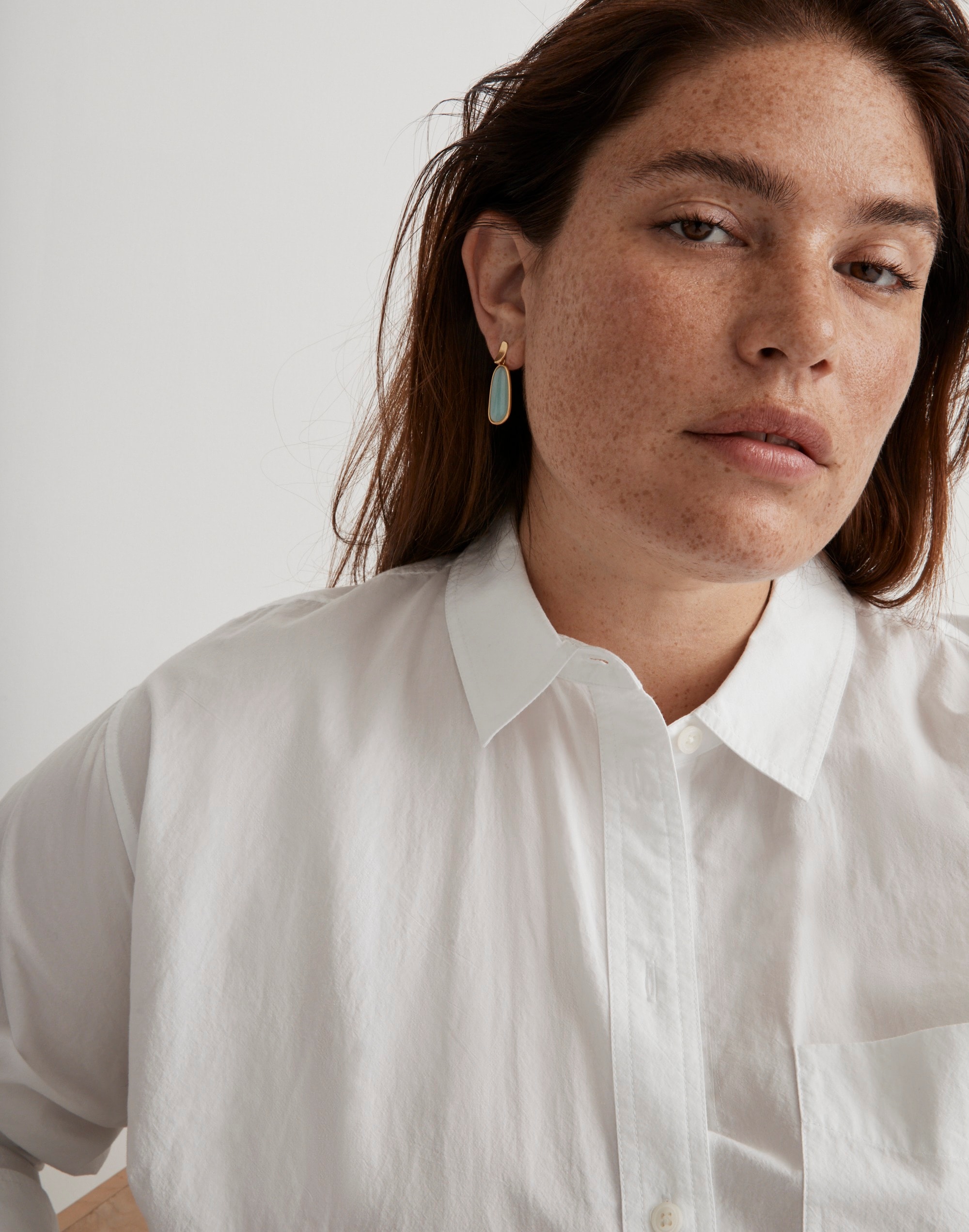 Stone Collection Amazonite Drop Statement Earrings | Madewell