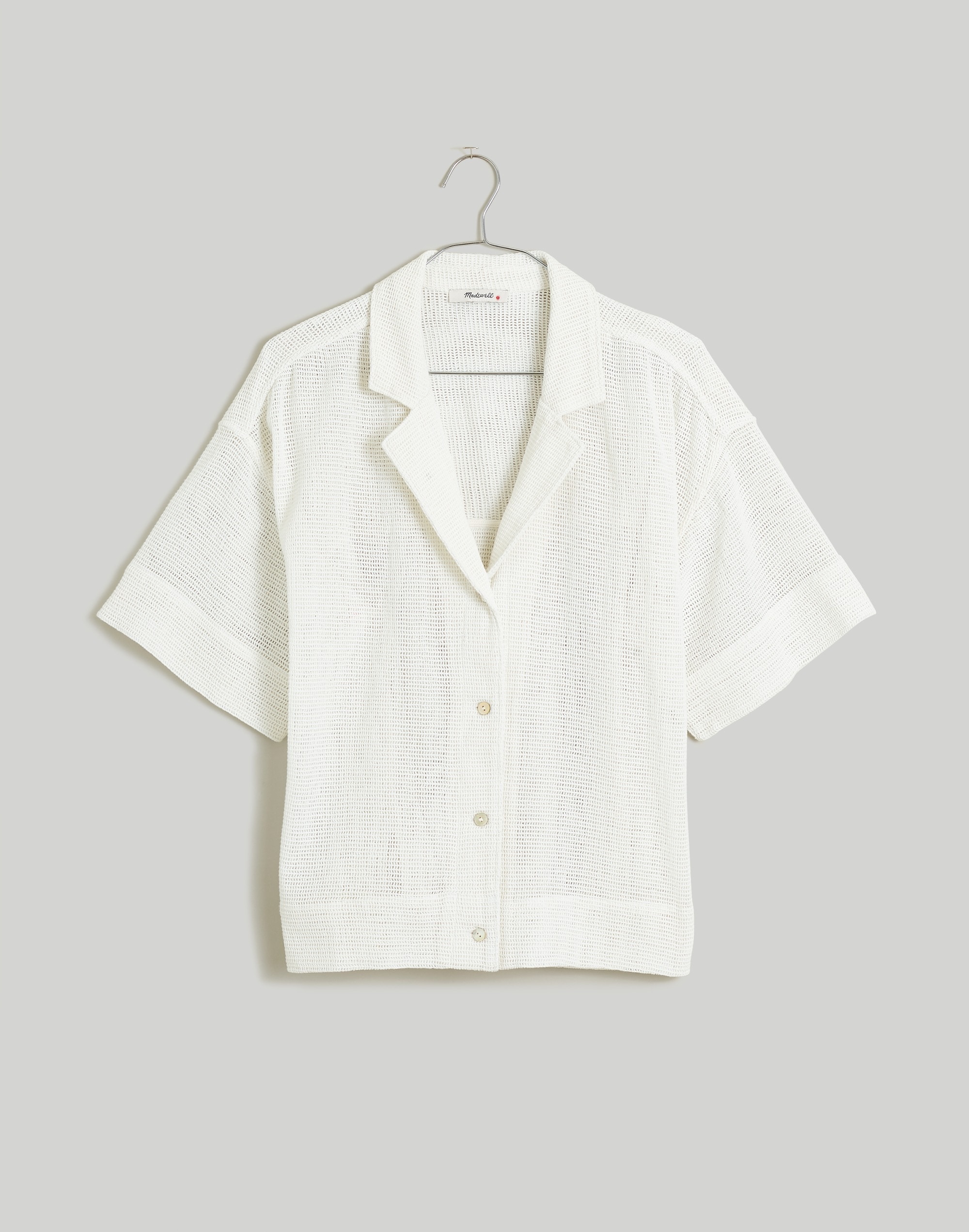 Cotton Mesh Camp Shirt | Madewell