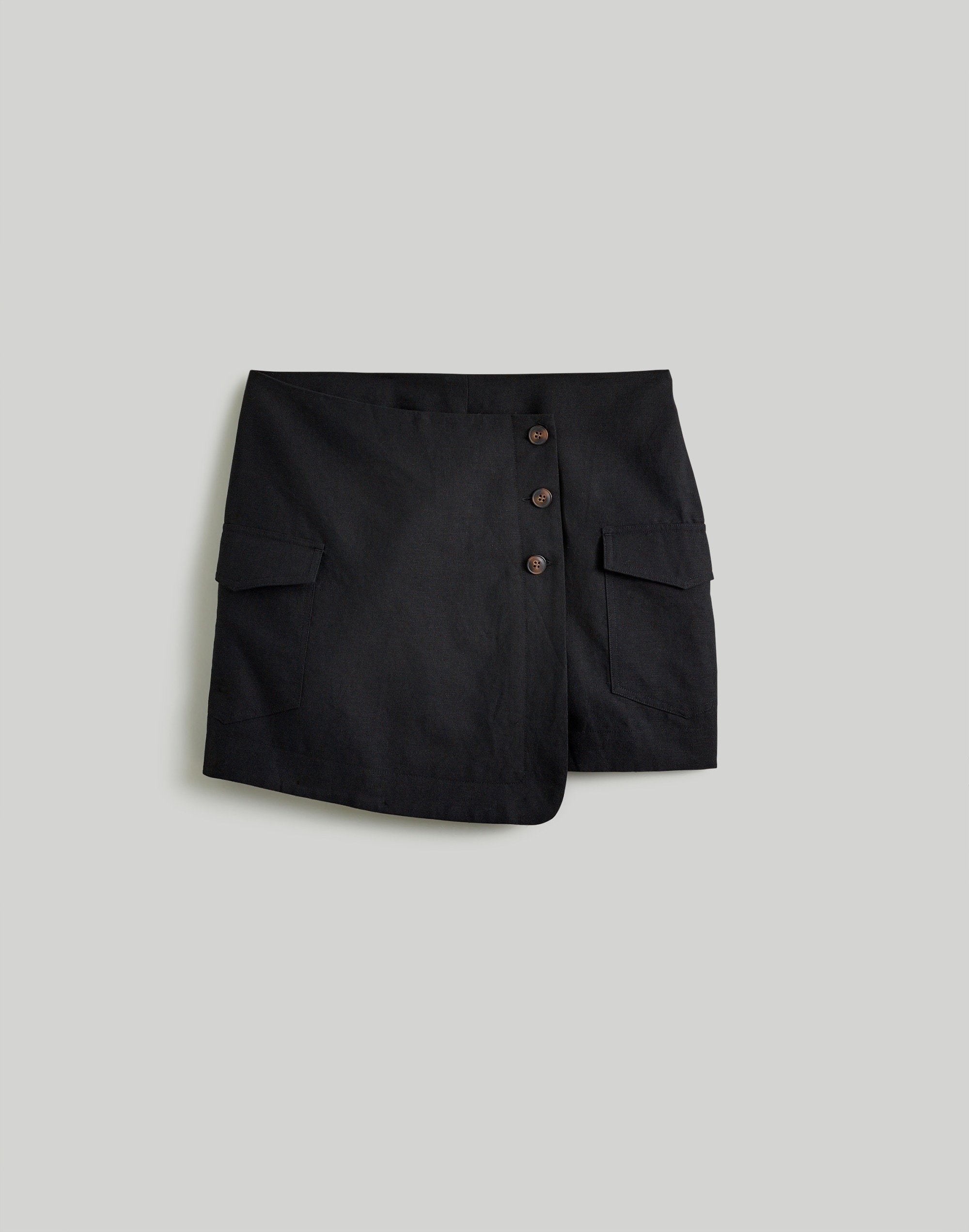 Linen-Cotton Blend Cargo Mini Skort | Madewell