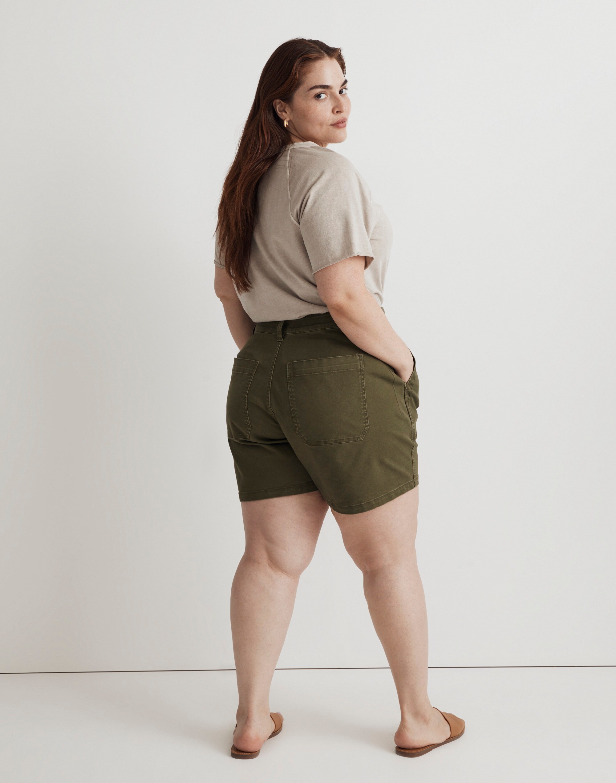 The Plus Perfect Fatigue Mid-Length Short | Madewell