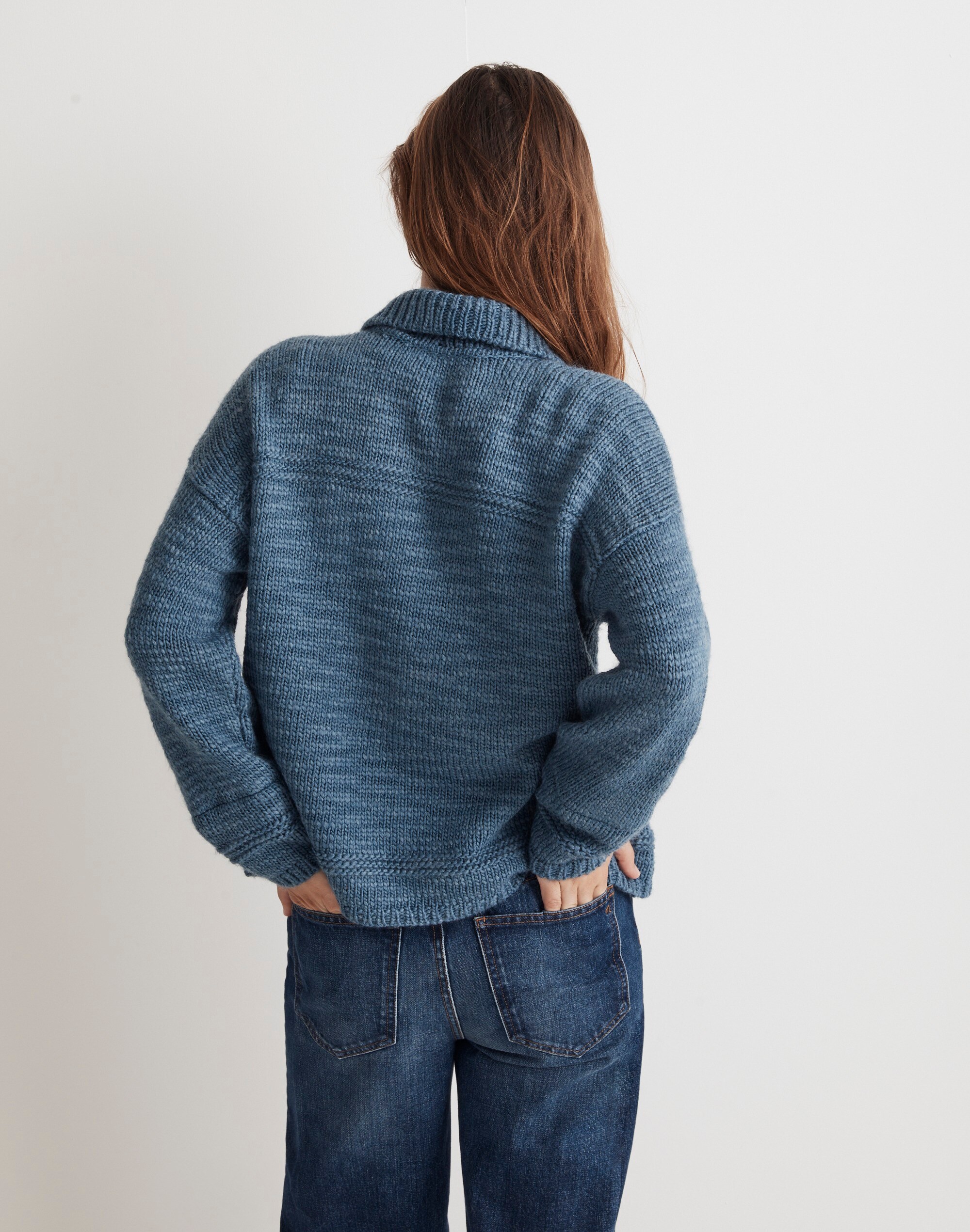 Textured Sweater Trucker Jacket | Madewell