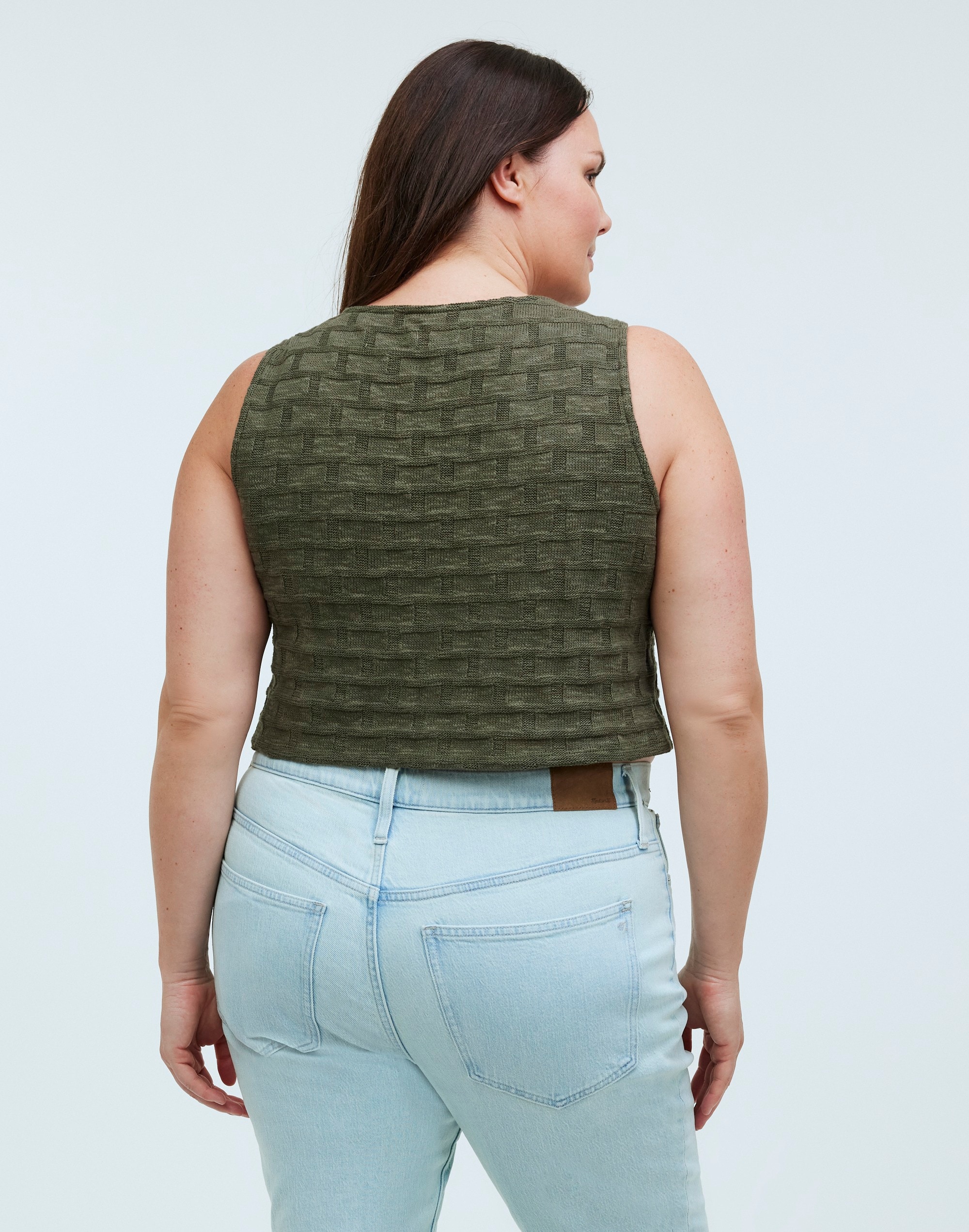 Basketweave-Stitch Vest | Madewell