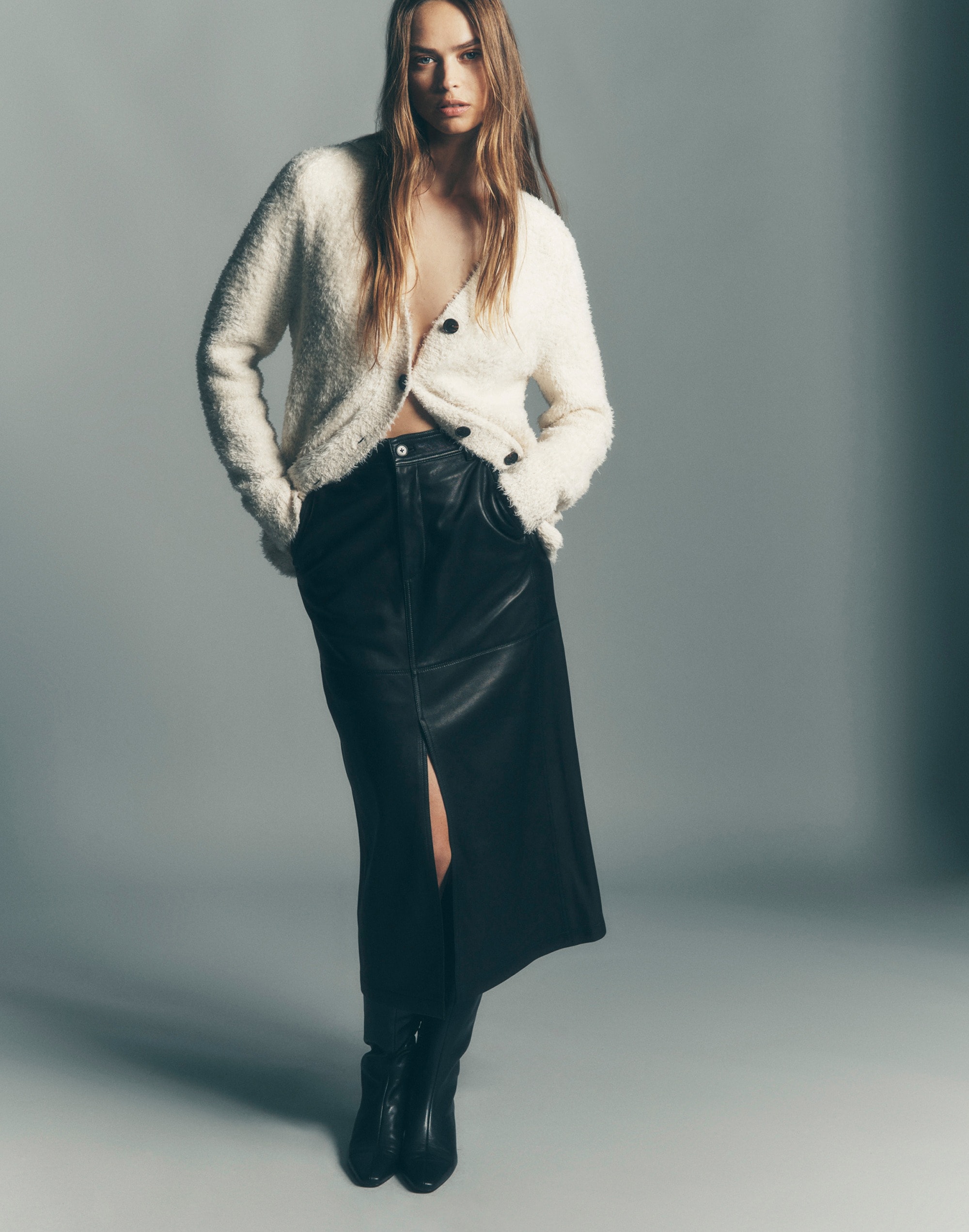 Leather Midi Skirt | Madewell