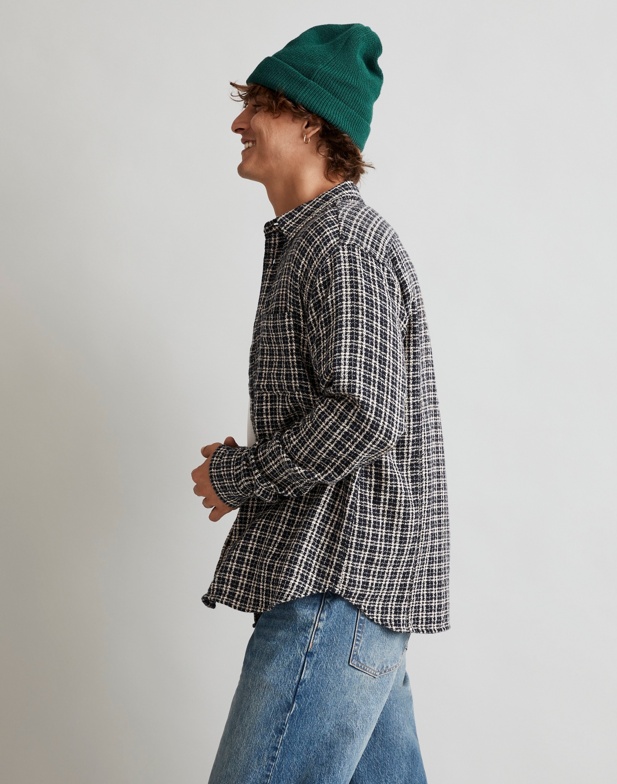 Corridor® Reverse Tweed Snow Check Flannel | Madewell