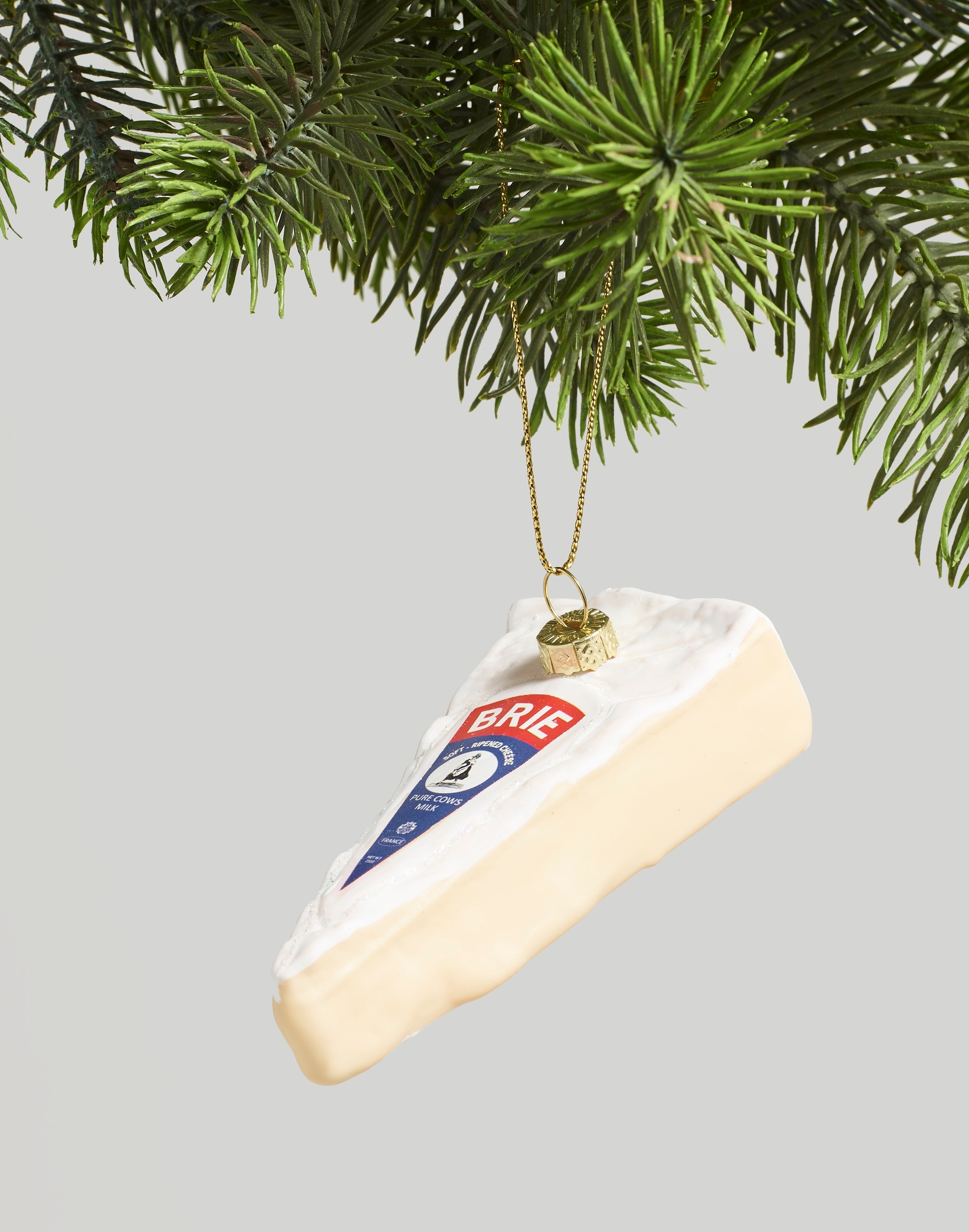 Cody Foster™ Wedge of Brie Glass Ornament