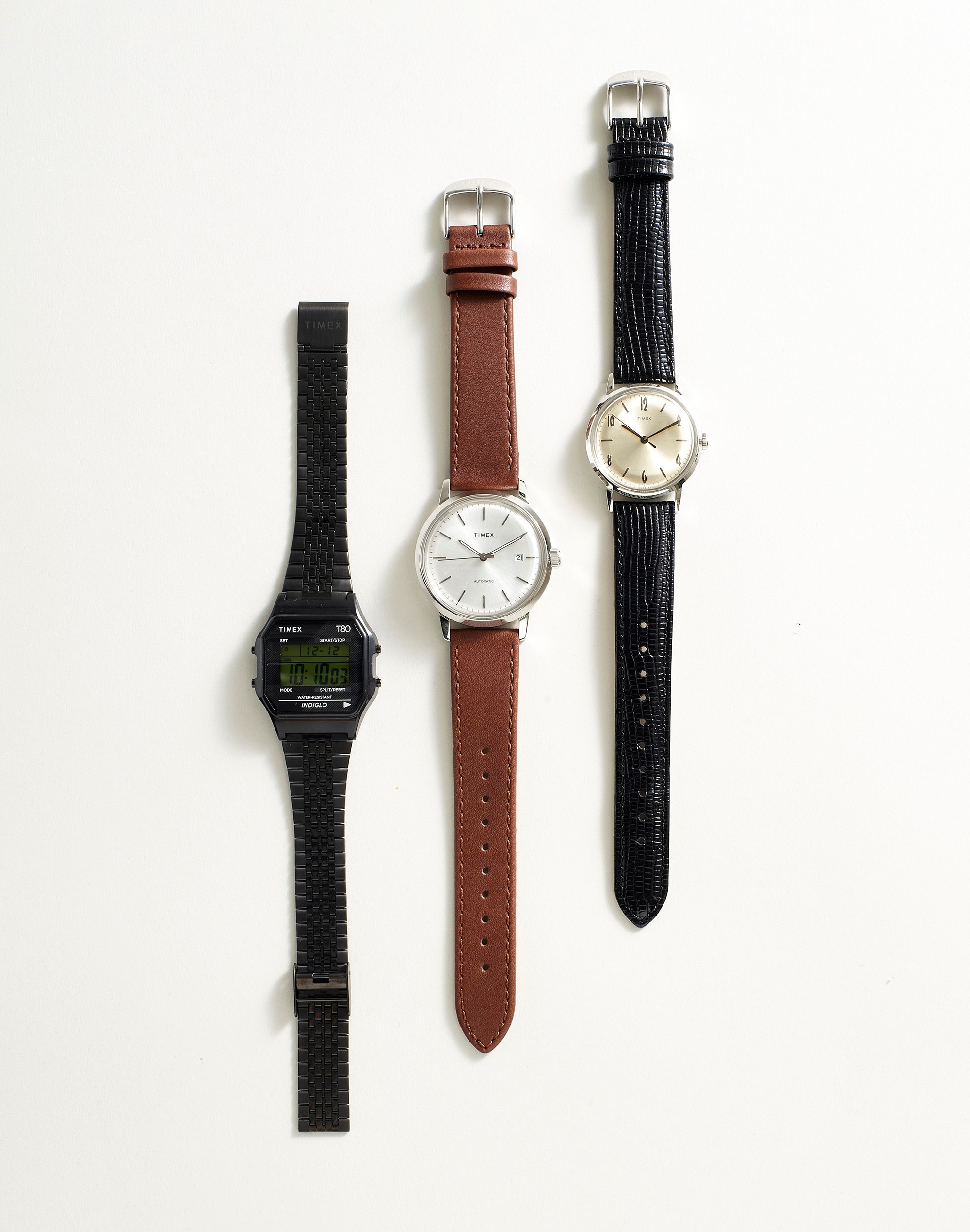 Timex Marlin® Automatic 40mm Leather Strap Watch | Madewell