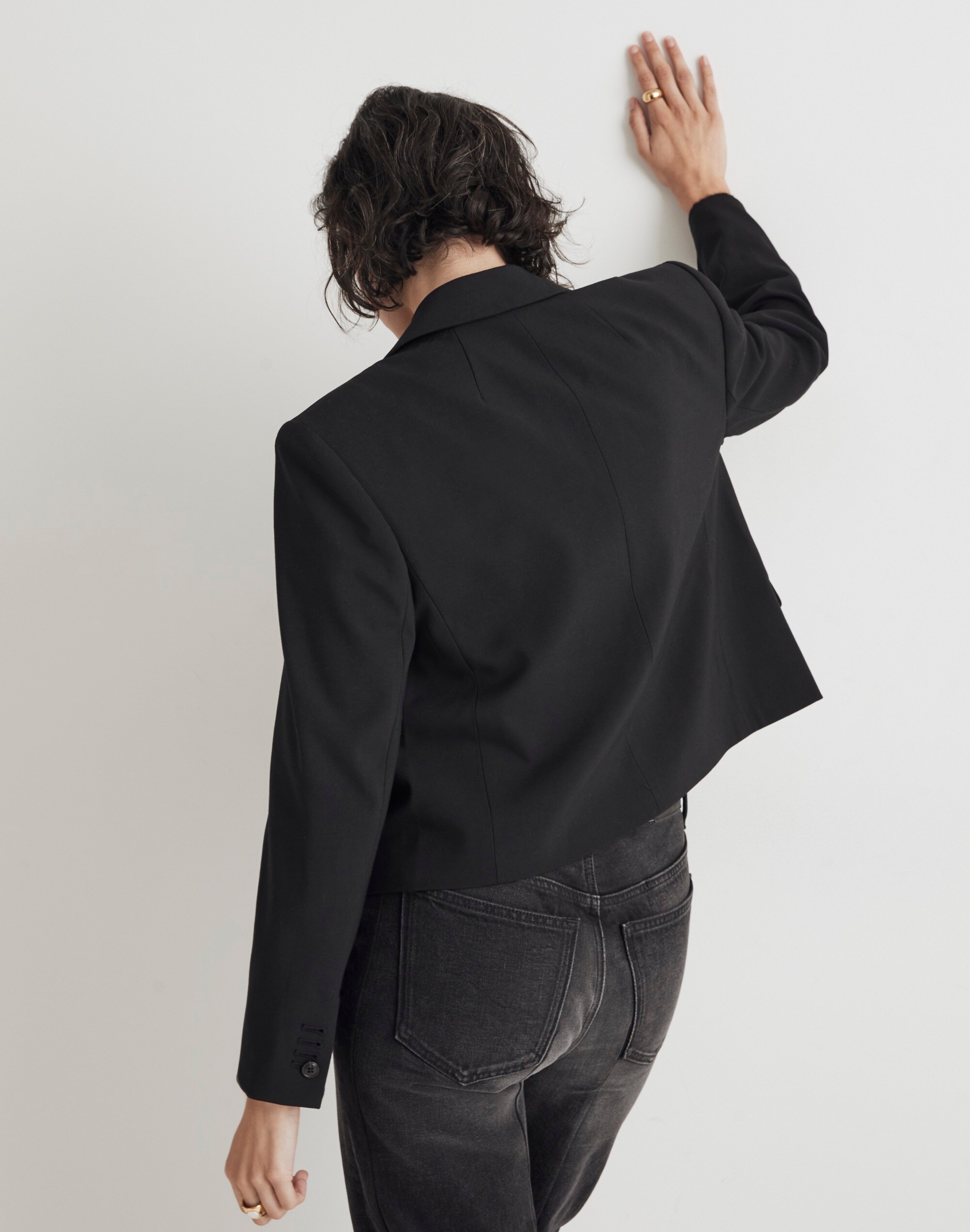 Cropped Tuxedo Blazer | Madewell