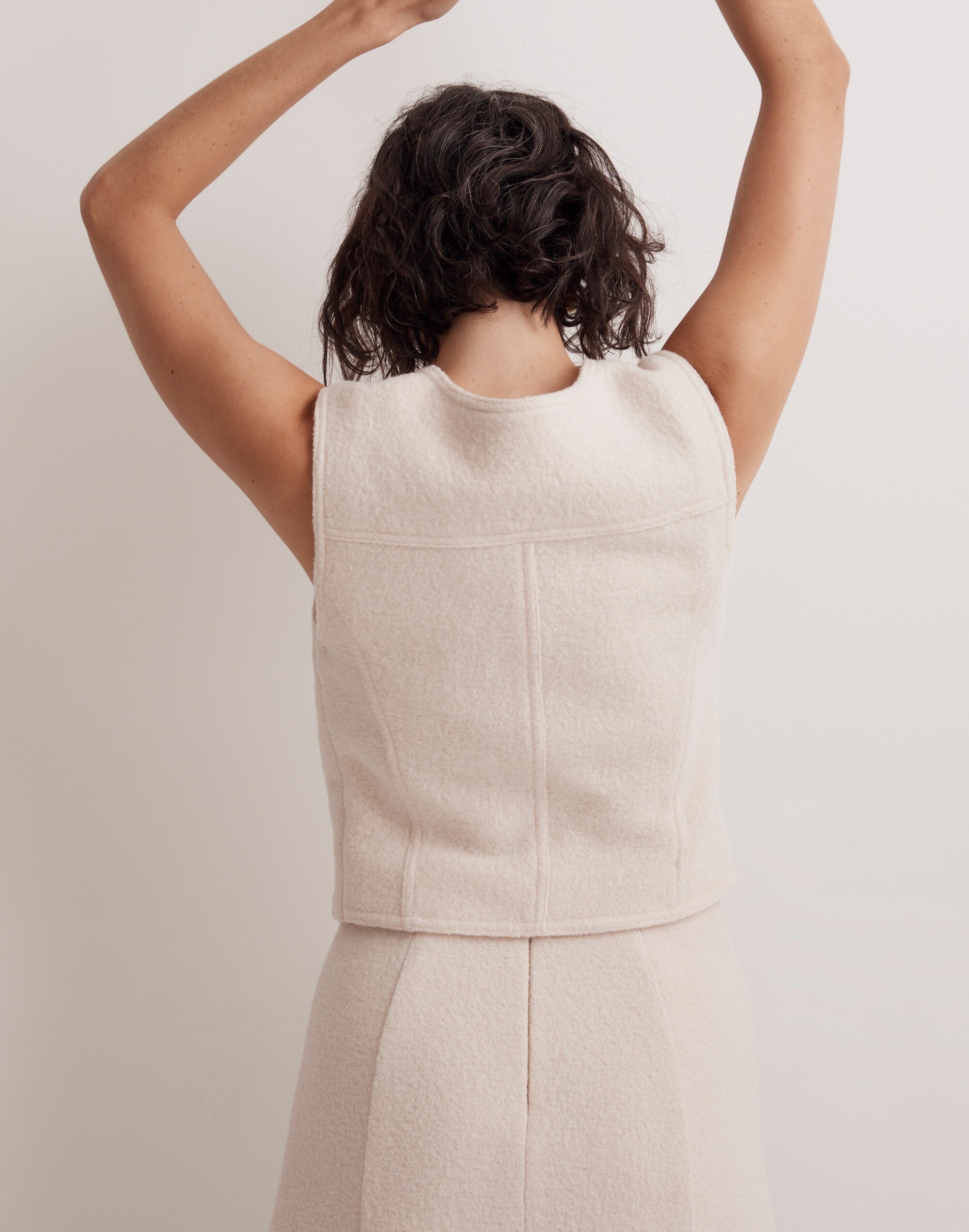 Boiled Wool Bouclé Vest | Madewell