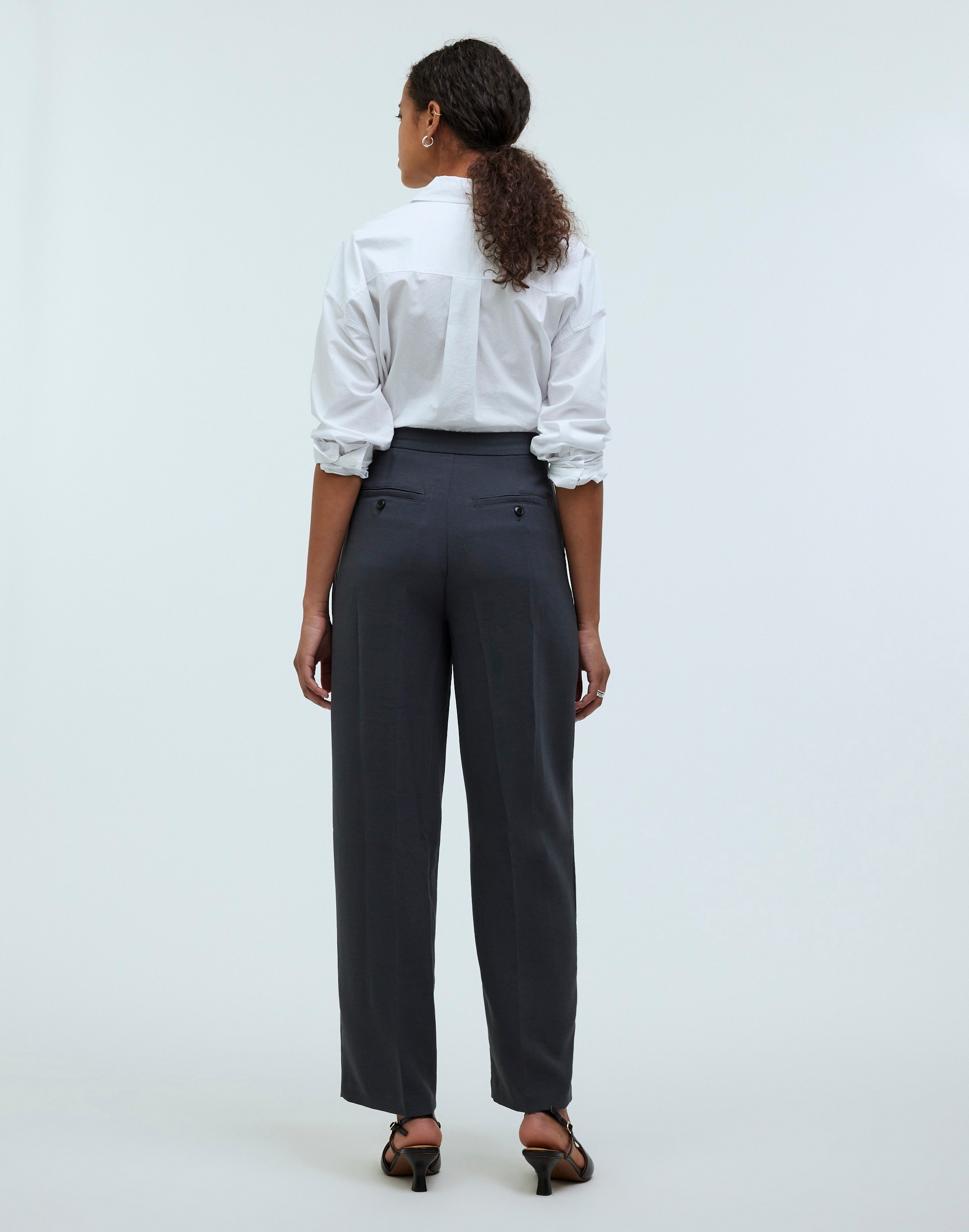 The Rosedale High-Rise Straight Pant in Crepe | Madewell