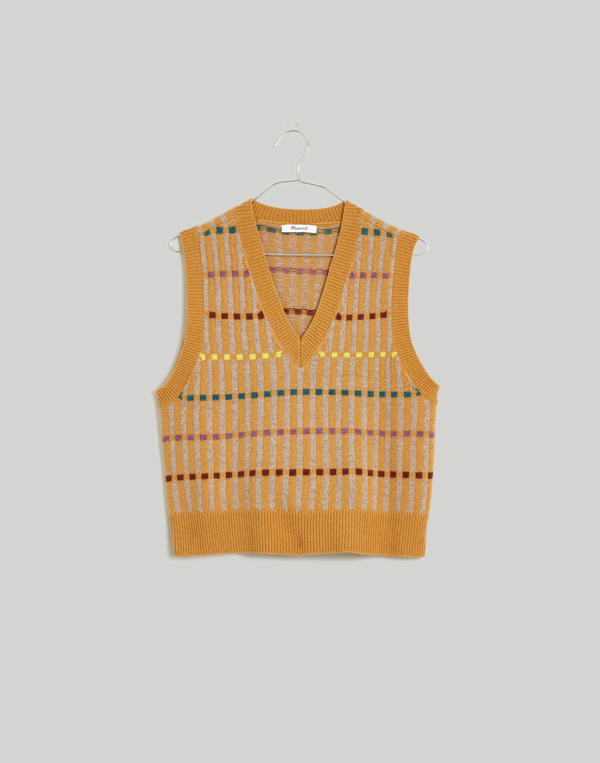 Jacquard V-Neck Sweater Vest | Madewell