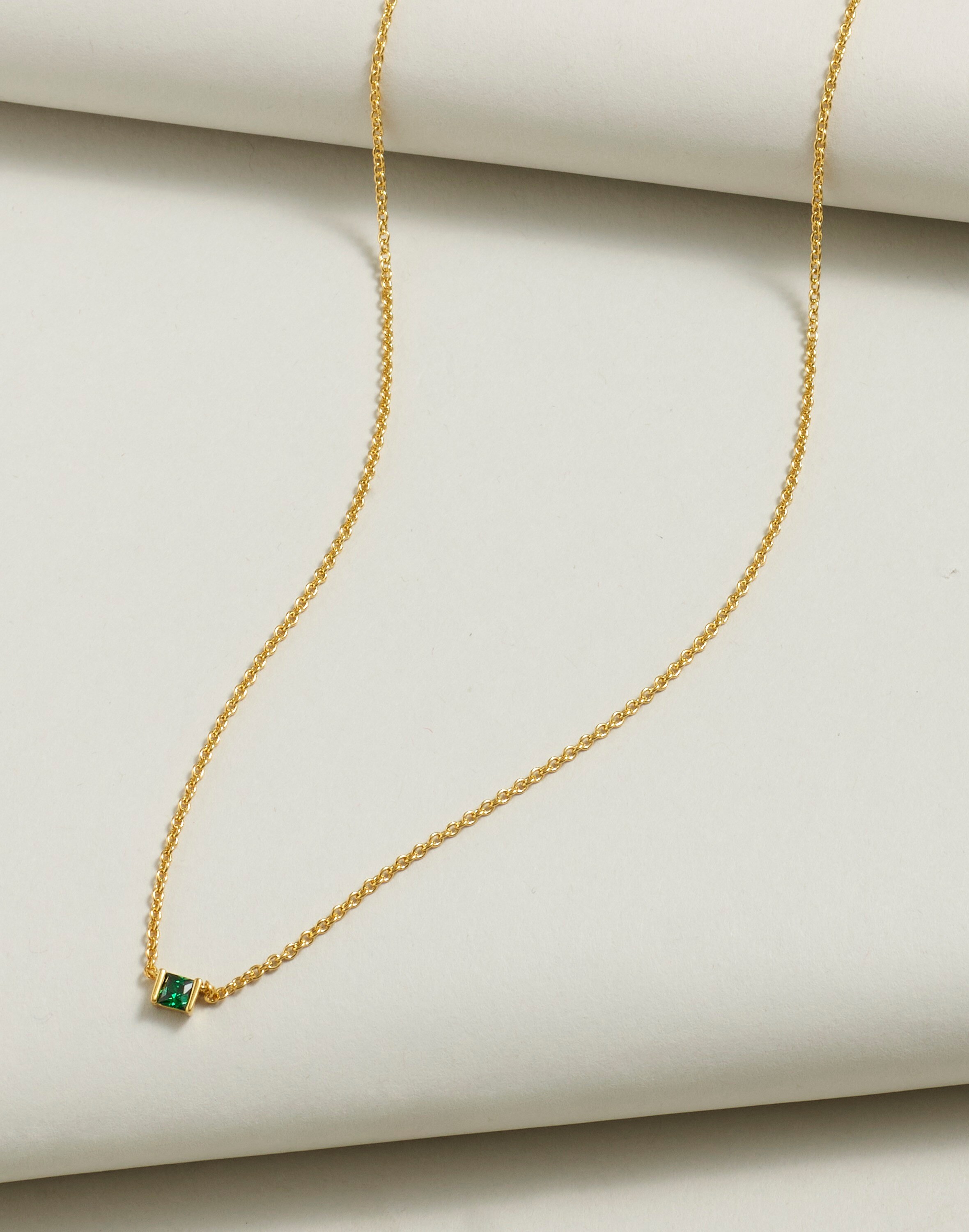 Demi-Fine Birthstone Chain Necklace