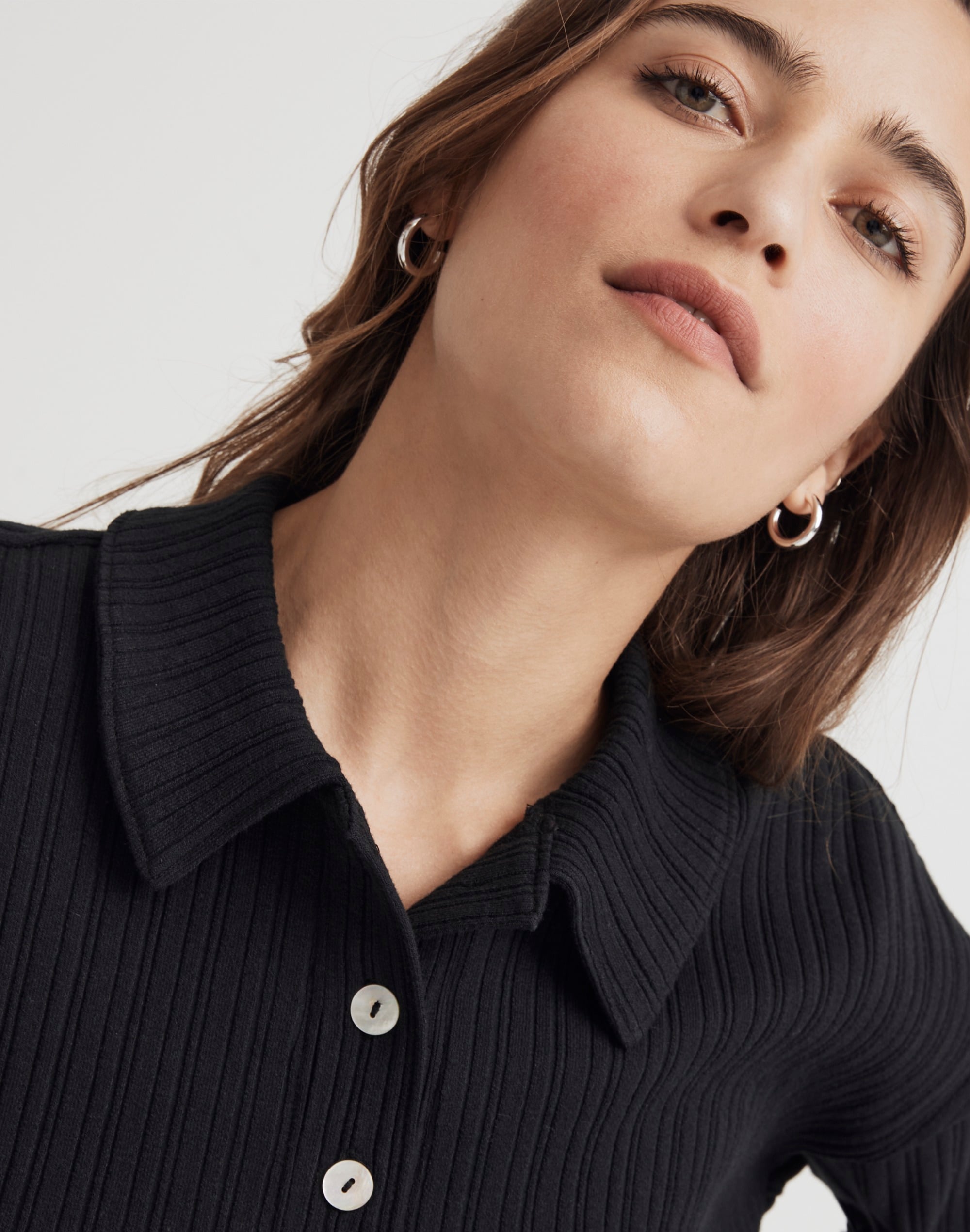 Variegated Rib Boxy Polo Shirt | Madewell