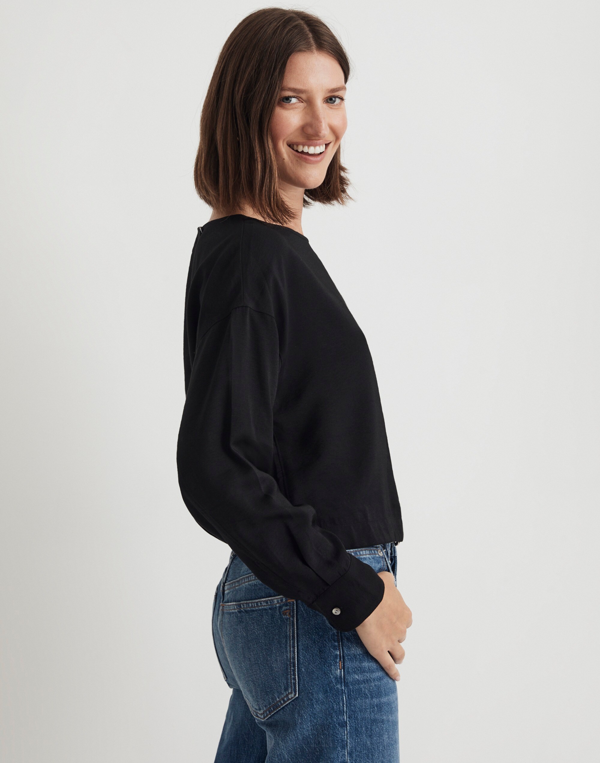 Relaxed Tulip-Back Top | Madewell