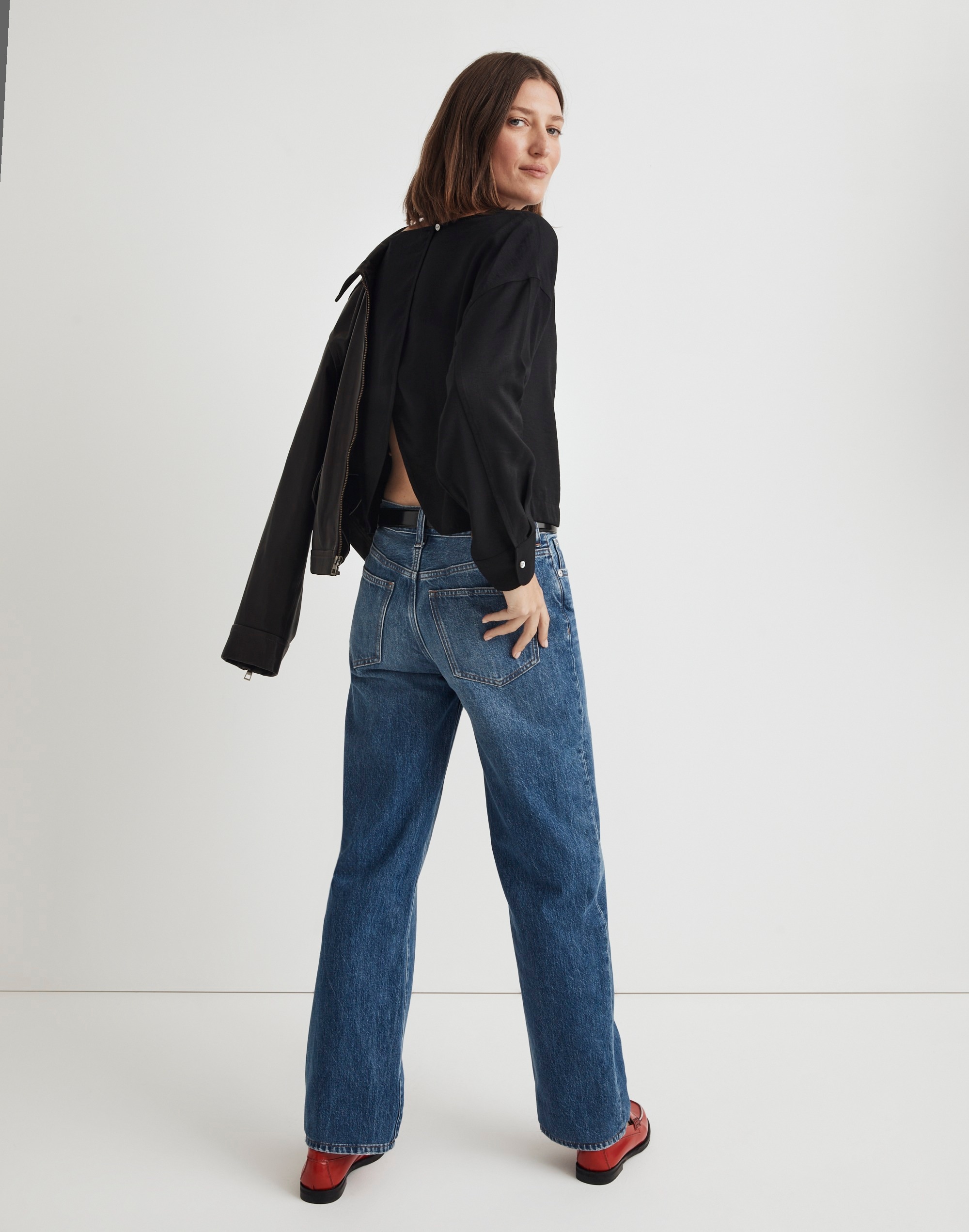 Relaxed Tulip-Back Top | Madewell