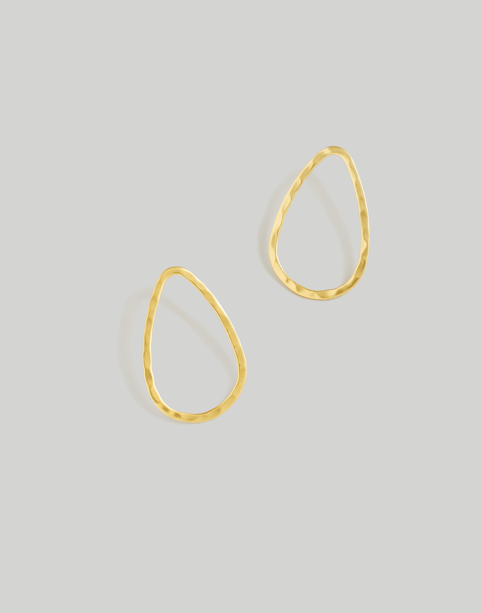 Sculptural Front-Facing Hoop Earrings | Madewell