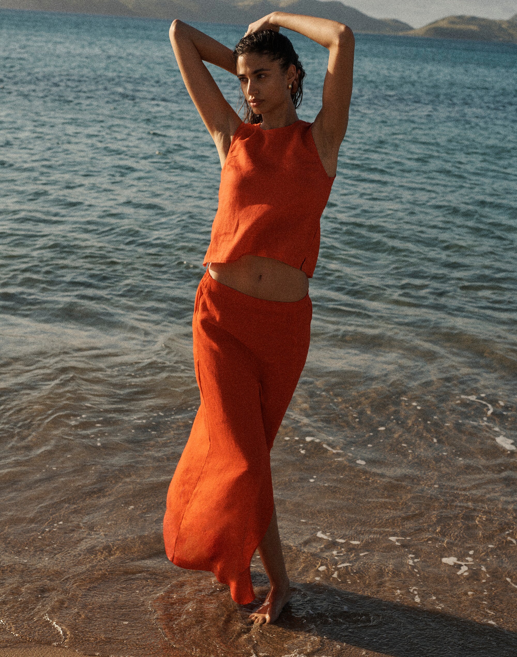 Column Maxi Skirt in 100% Linen | Madewell