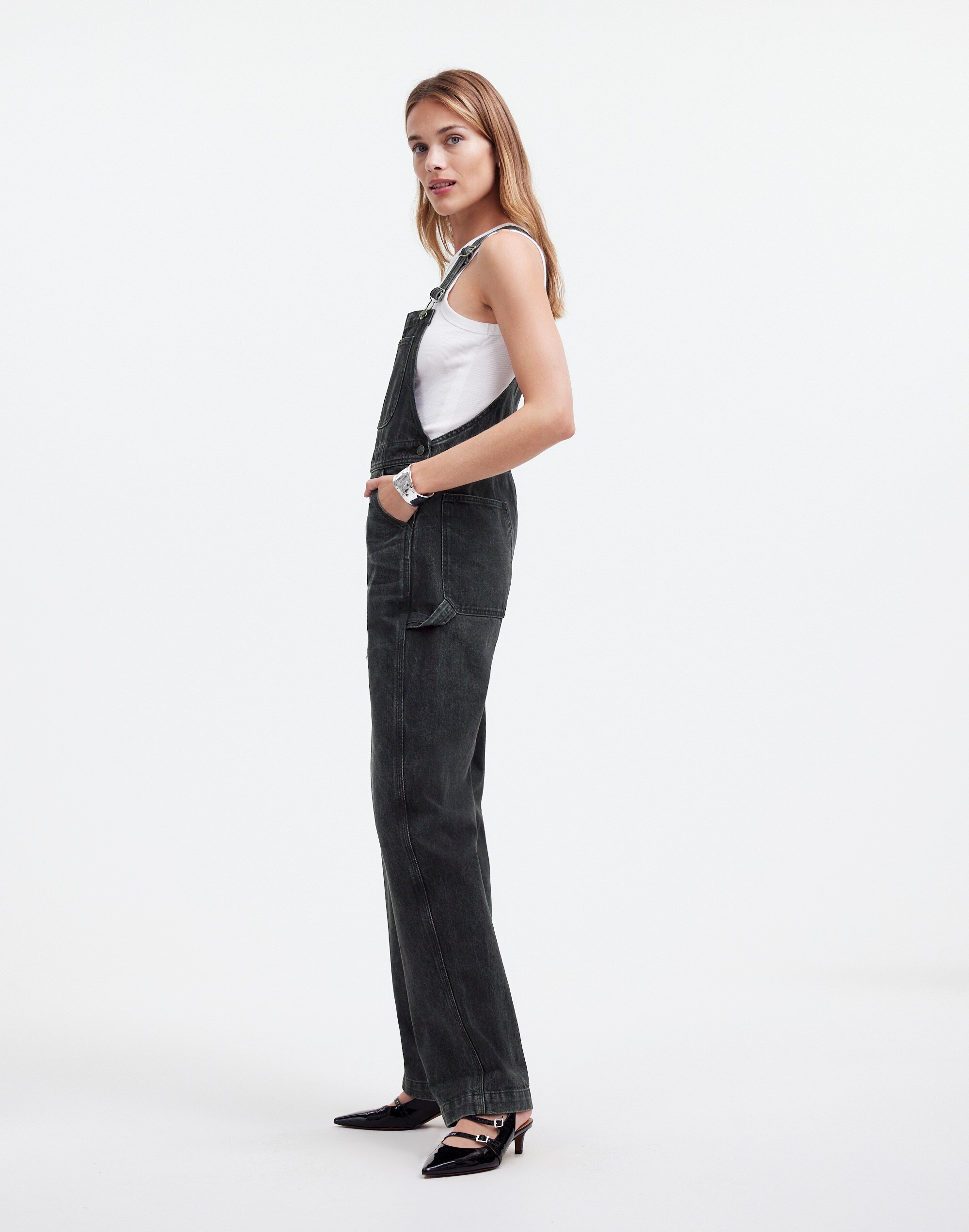 Denim Oversized Carpenter Overalls in Oakville Wash | Madewell