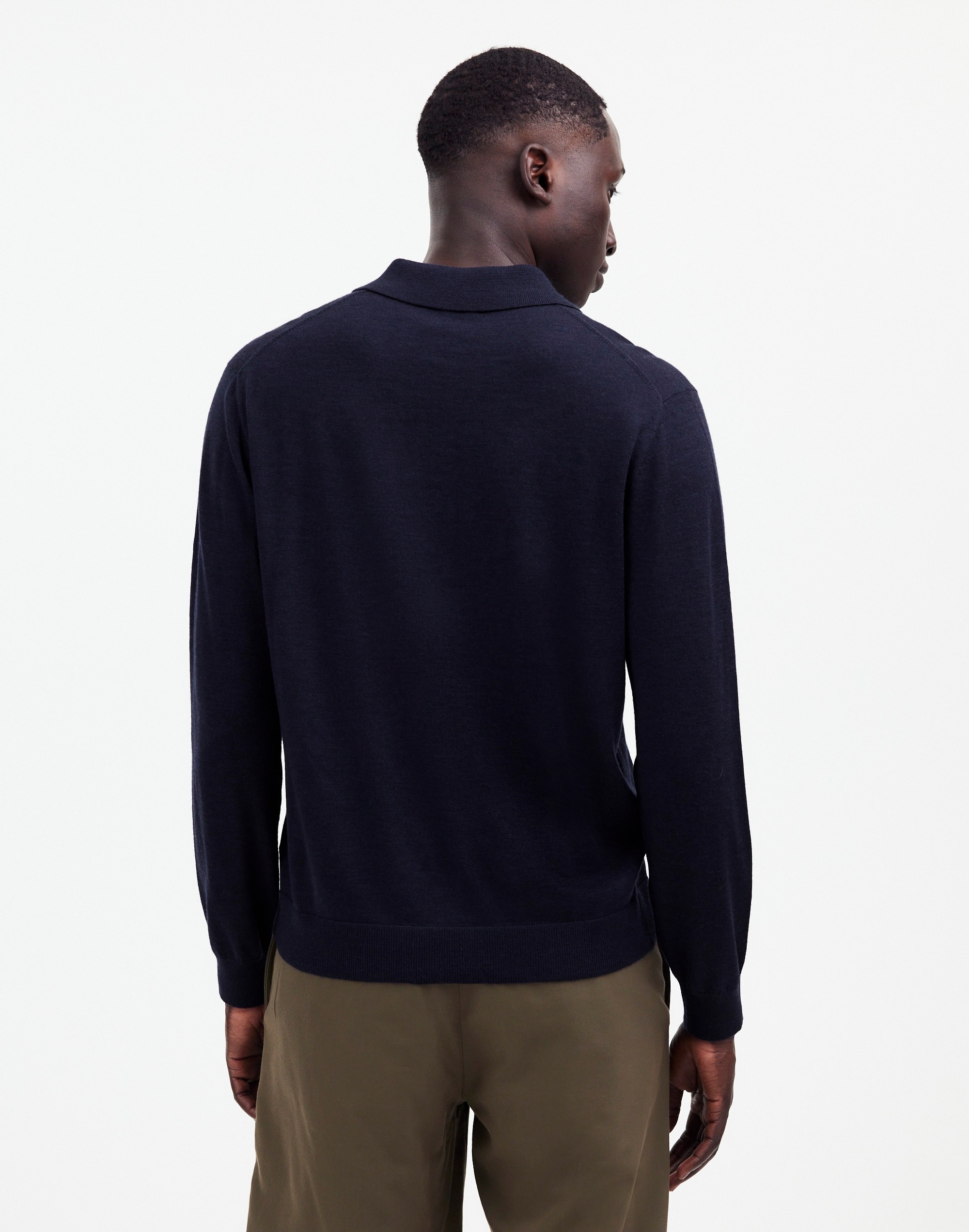 Three-Button Sweater Polo Shirt in Merino Wool | Madewell