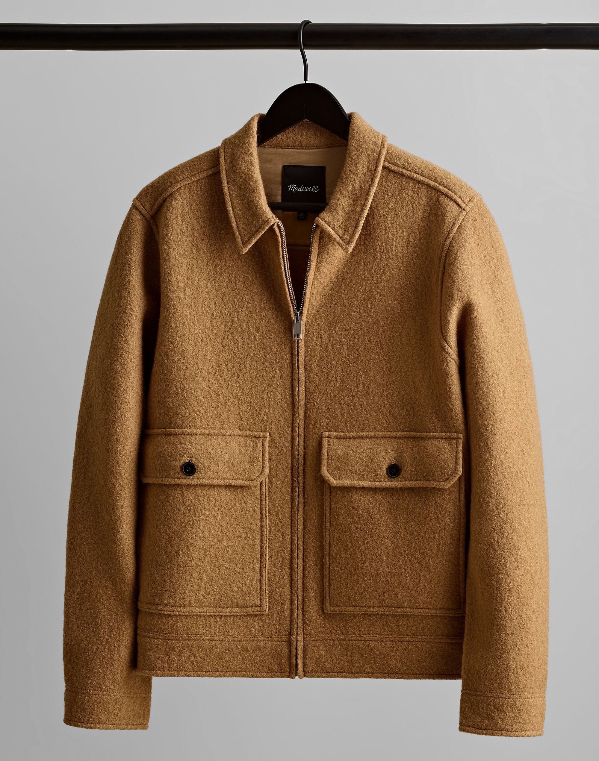 Boiled Wool Zip-Front Jacket | Madewell
