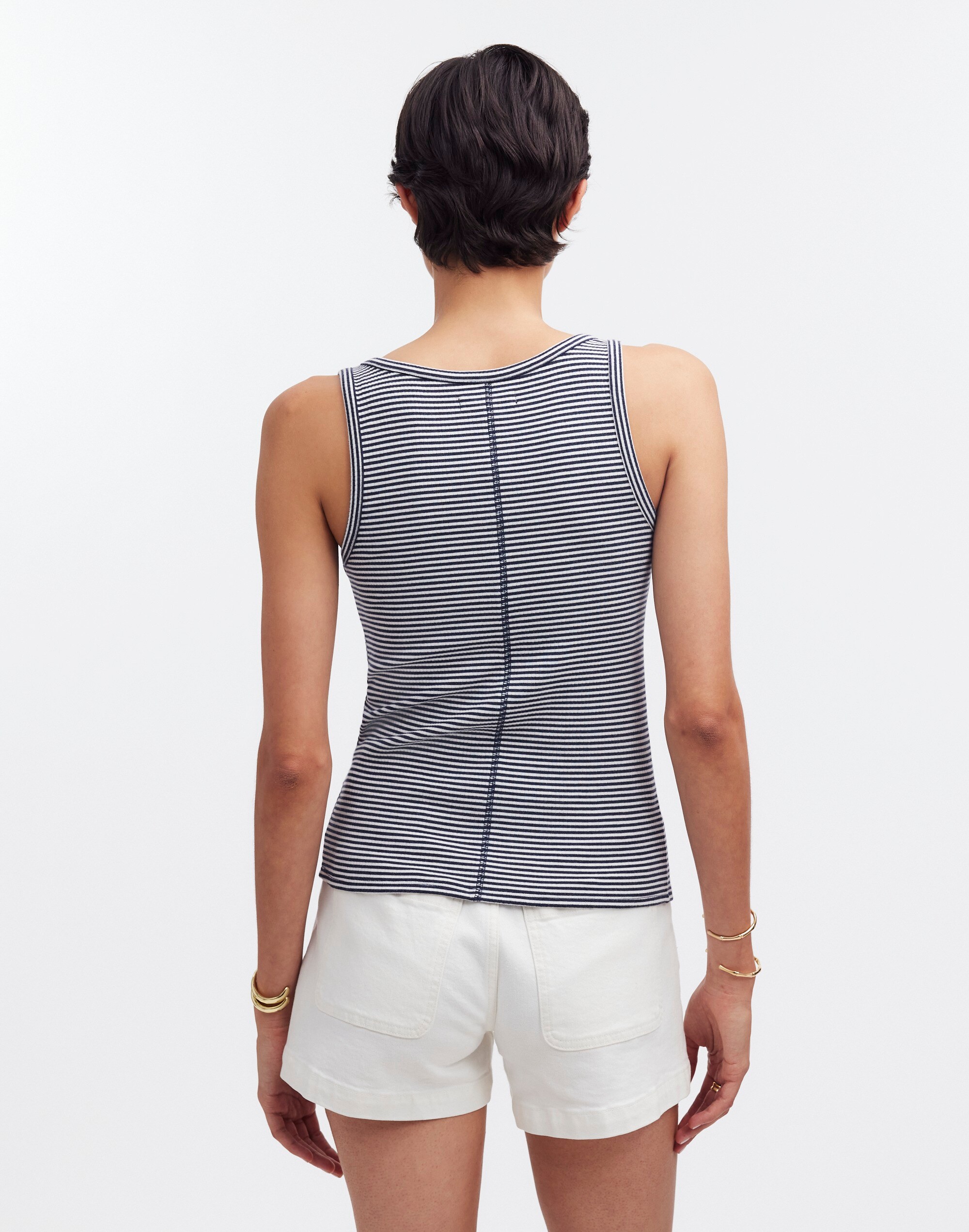 Drapey Rib Tank | Madewell