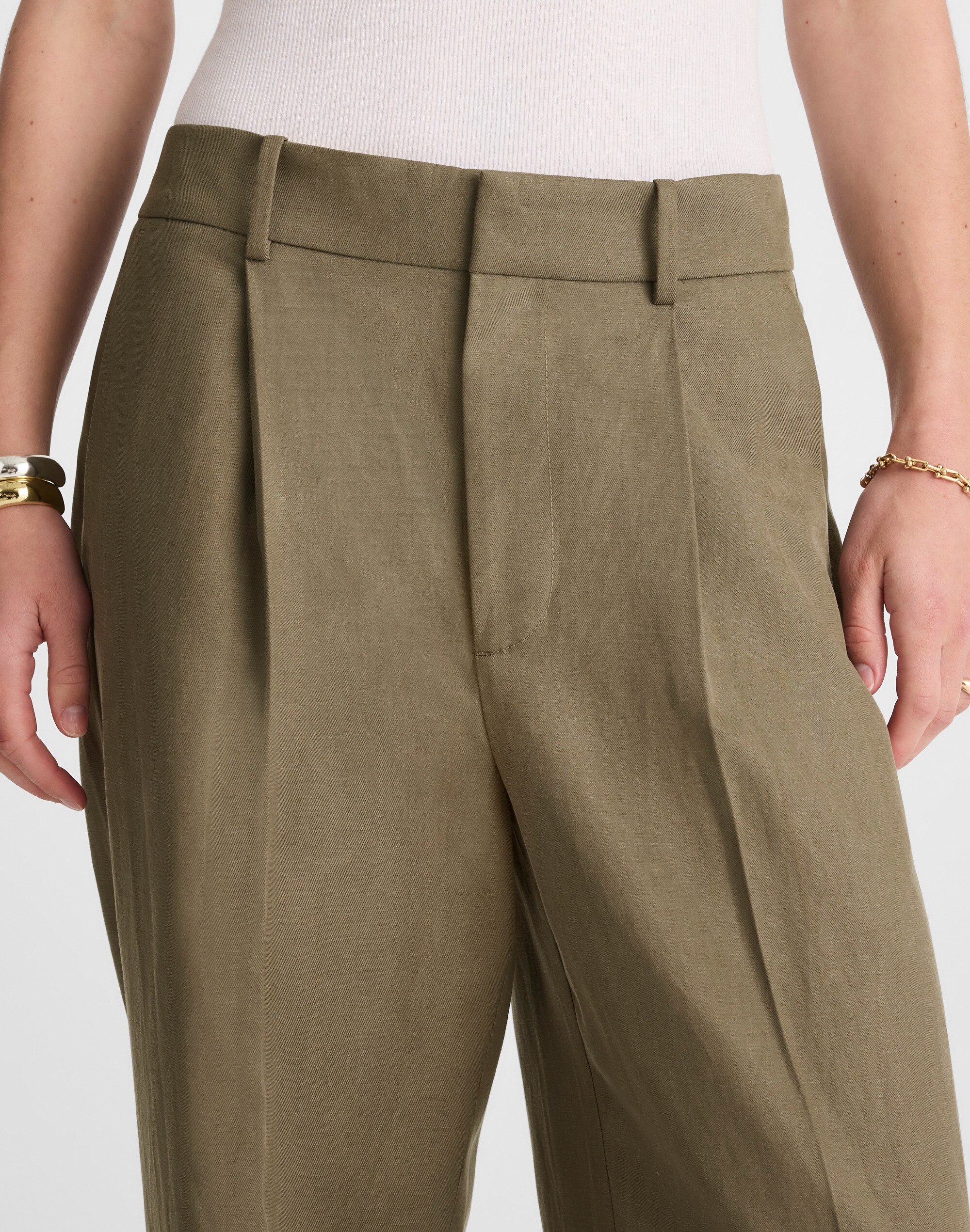 Slouchy Straight Pants in Drapey Twill | Madewell