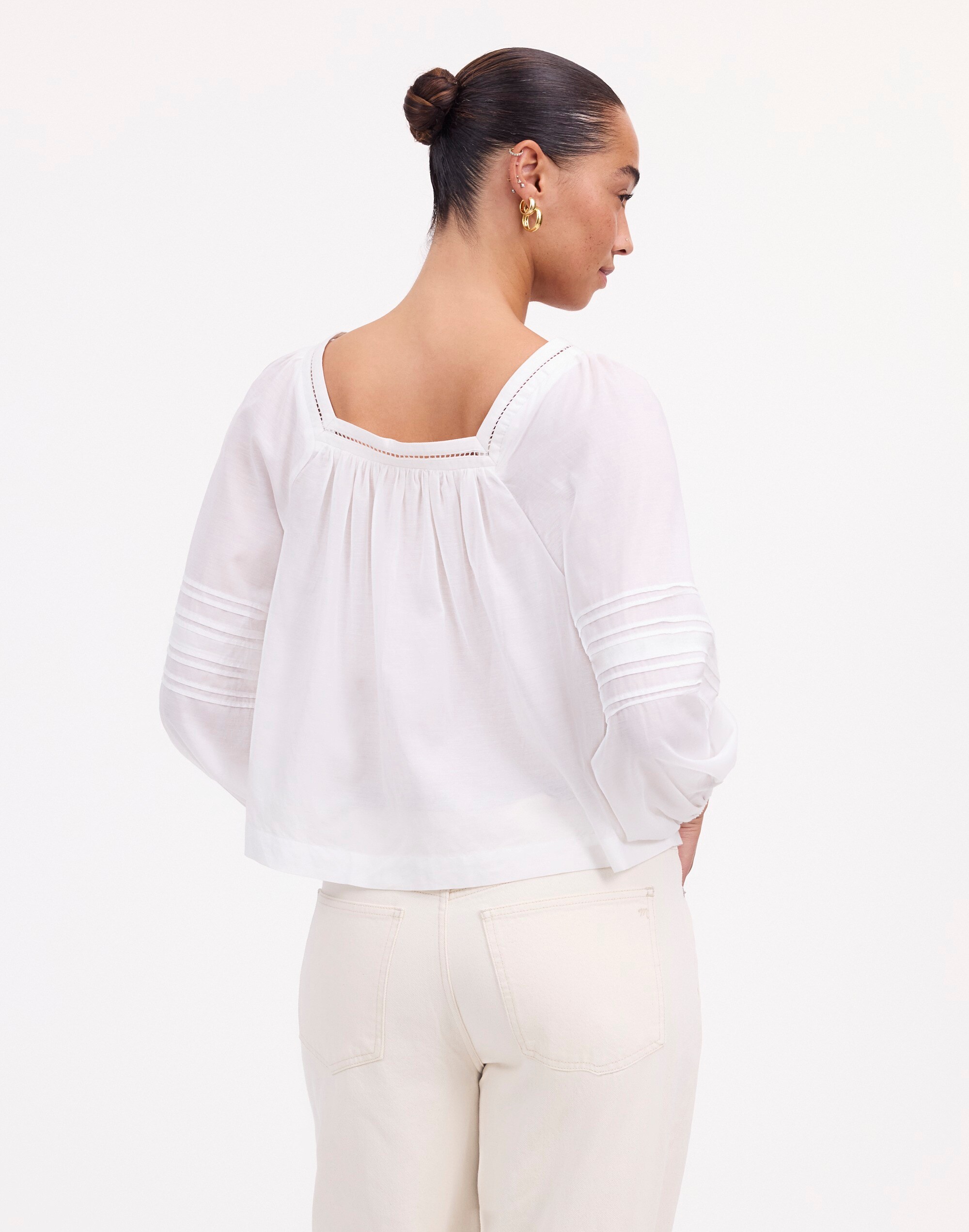 Square-Neck Long-Sleeve Top | Madewell