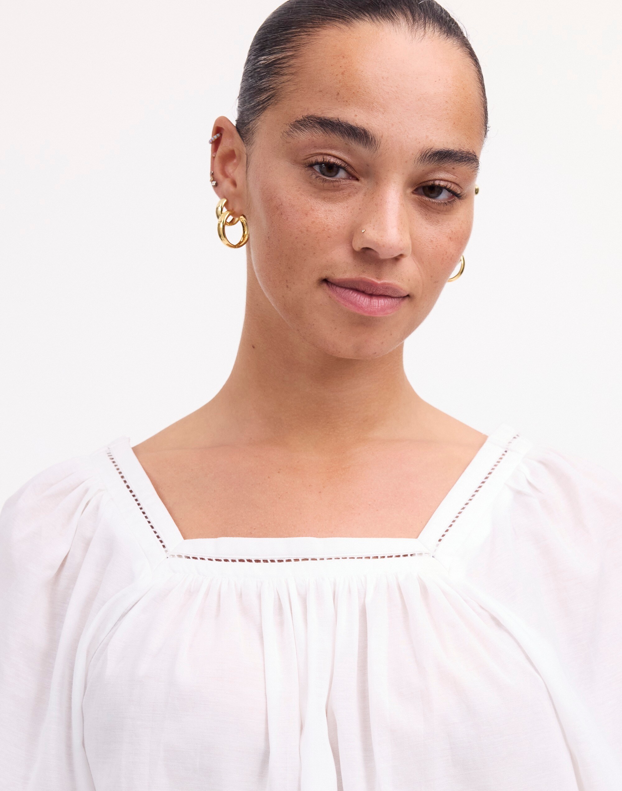 Square-Neck Long-Sleeve Top | Madewell