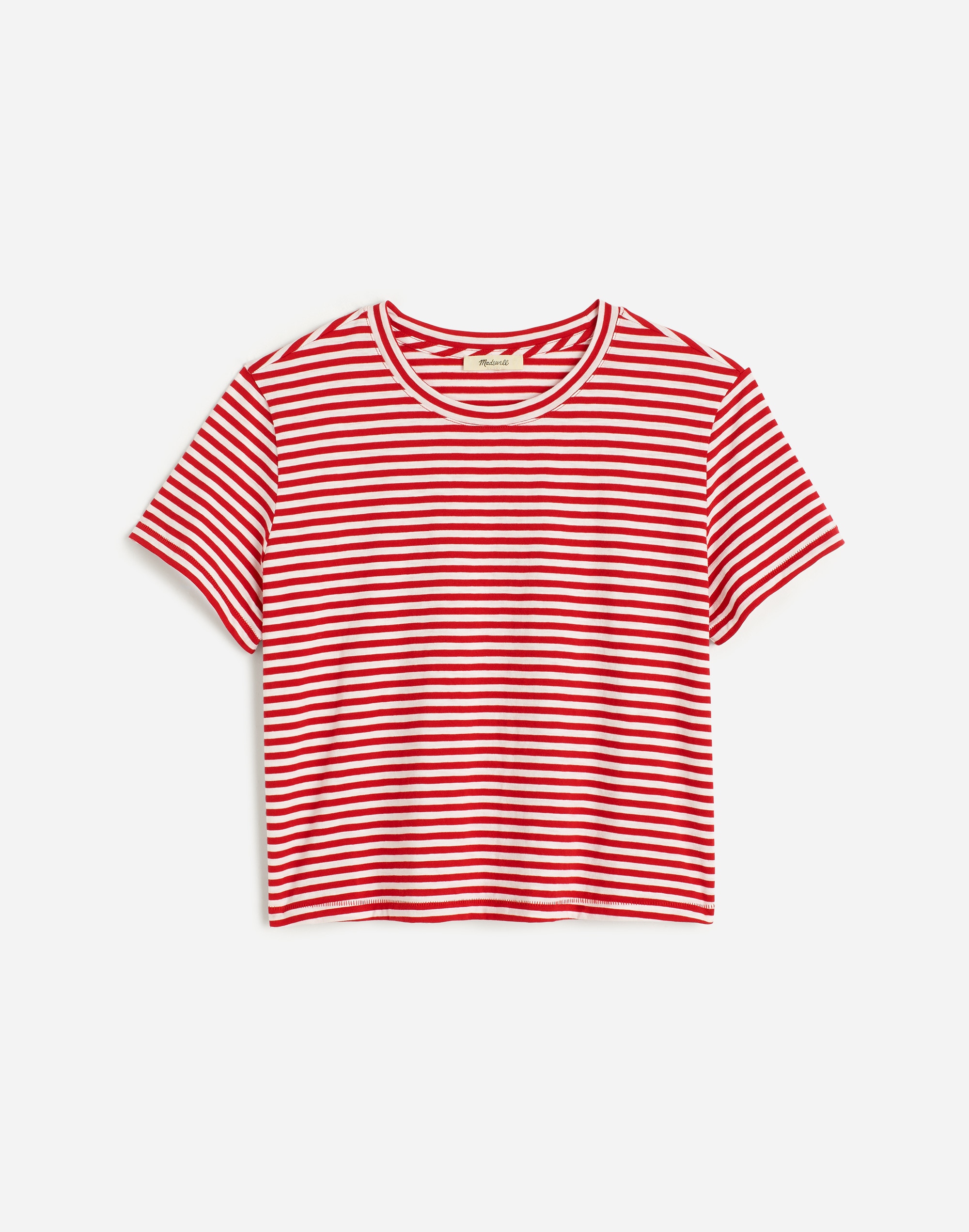 Slub Boxy-Crop Tee | Madewell