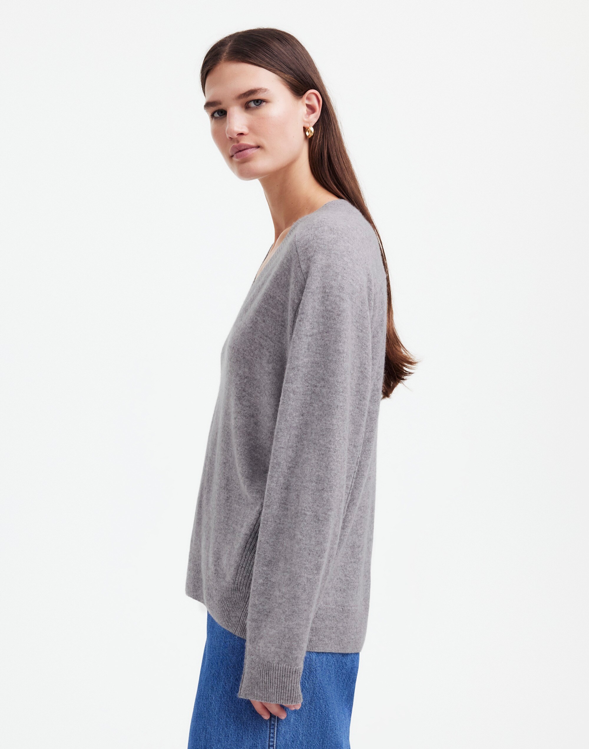 Cashmere V-Neck Sweater | Madewell