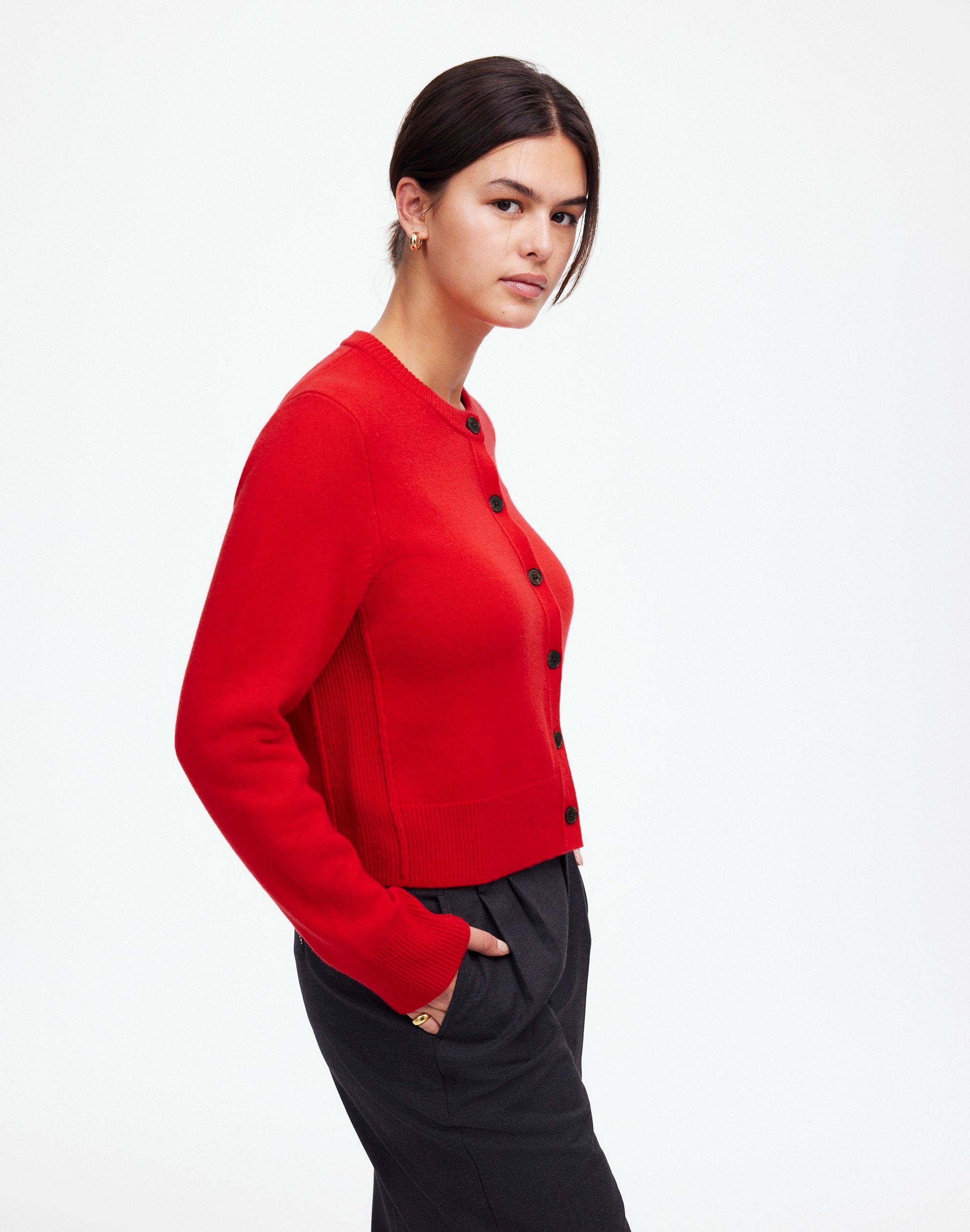 Cashmere Button-Front Cardigan Sweater | Madewell