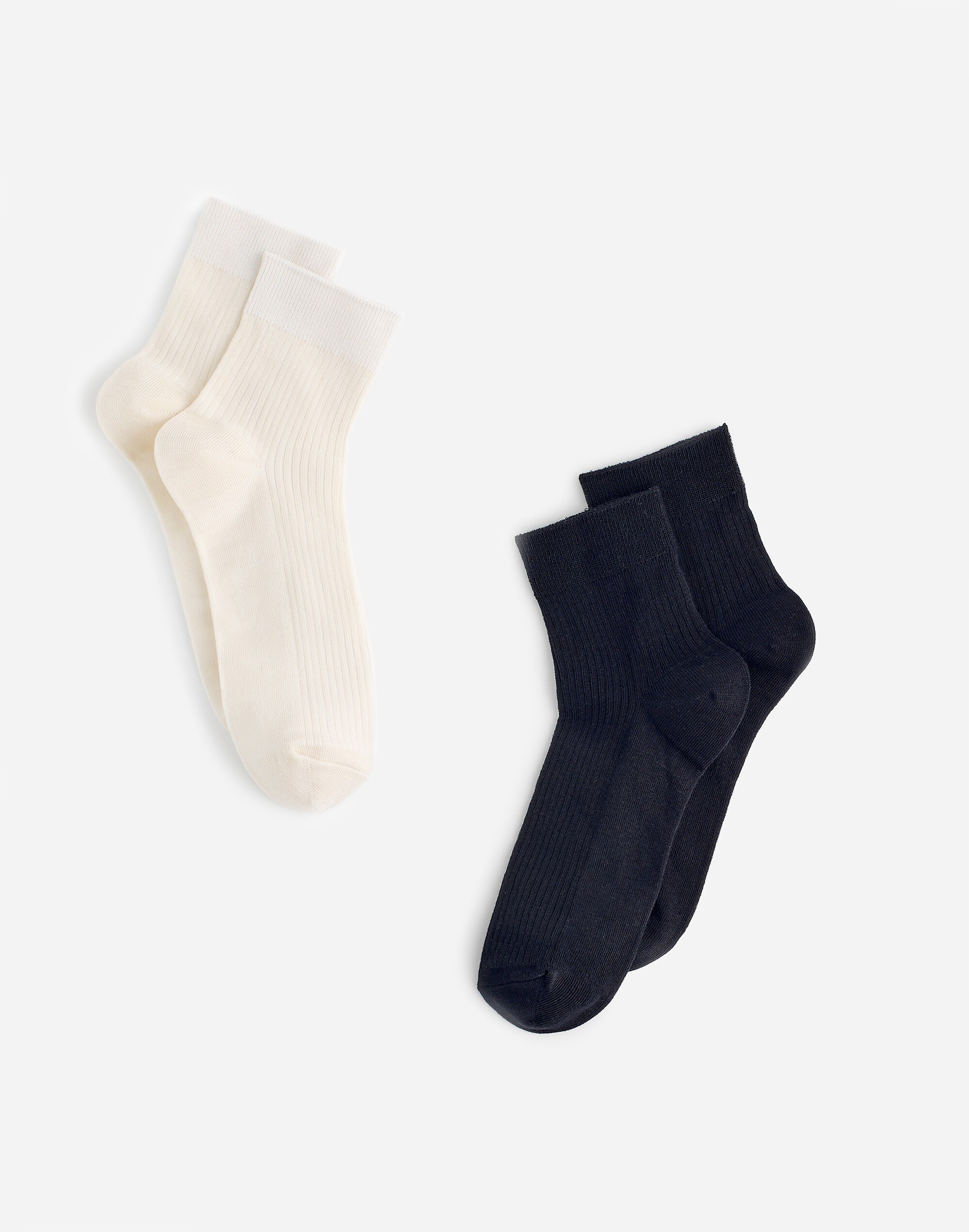 Two-Pack Semi-Sheer Ankle Socks