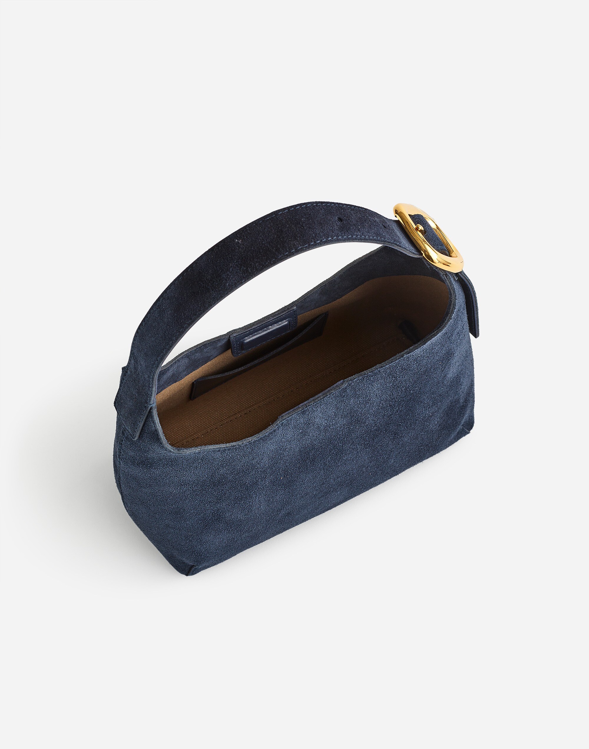 The Sculptural-Buckle Shoulder Bag | Madewell