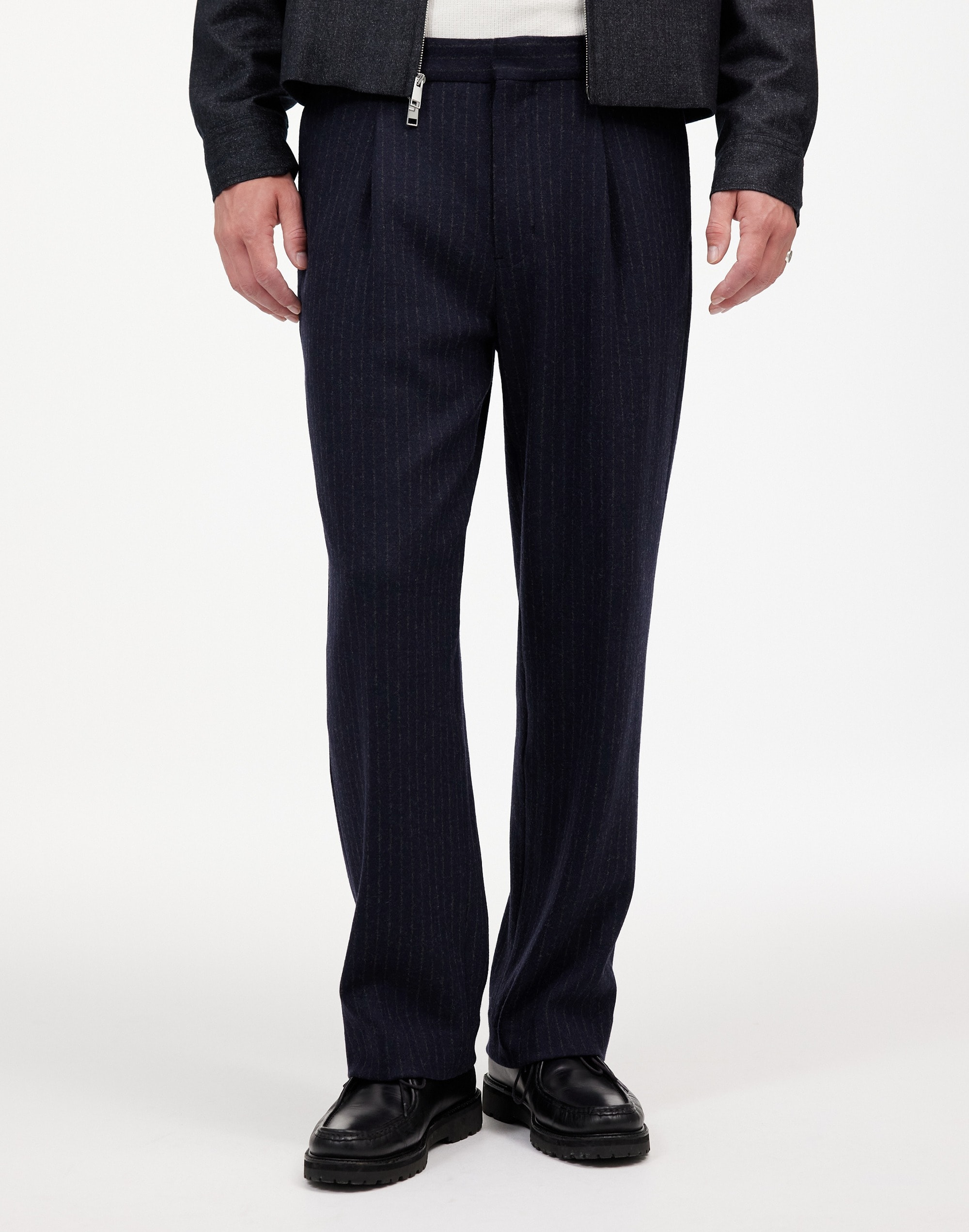 The Roebling Pleated Trouser in Italian Fabric | Madewell