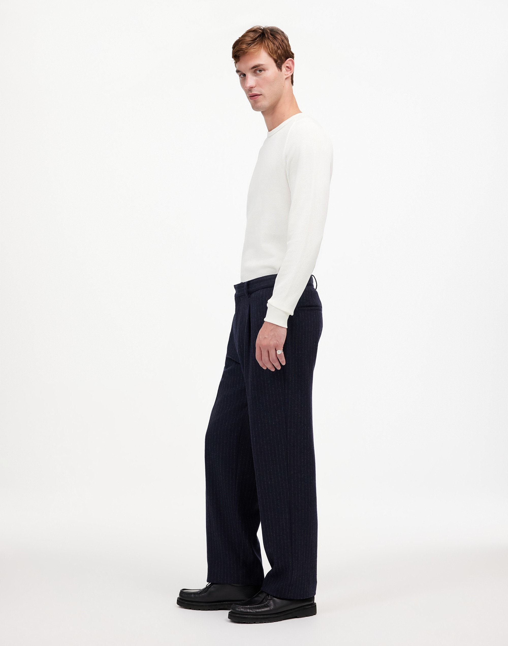 The Roebling Pleated Trouser in Italian Fabric | Madewell