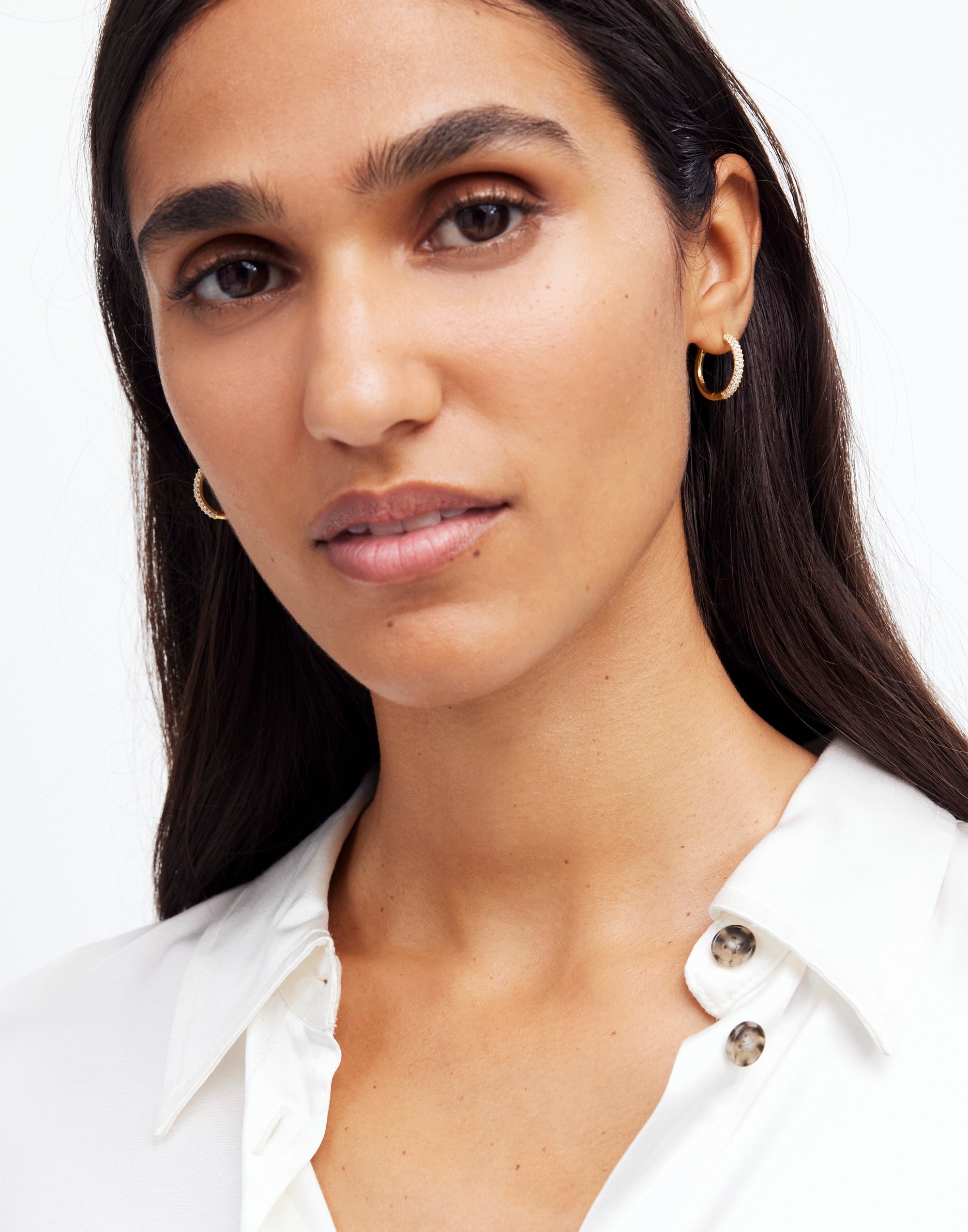Demi-Fine Small Hoop Earrings | Madewell