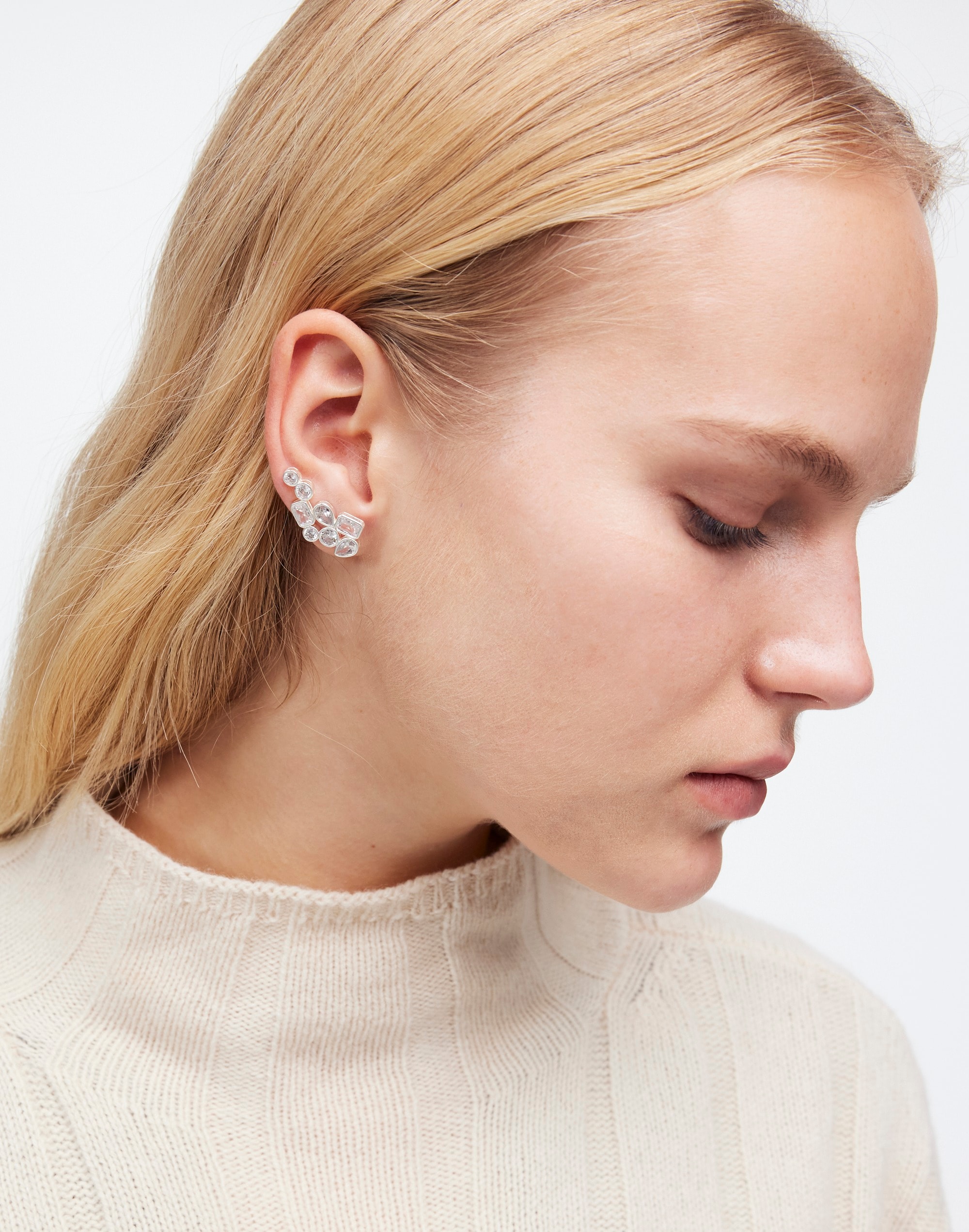 Mixed Cut Crystal Cluster Ear Crawlers | Madewell