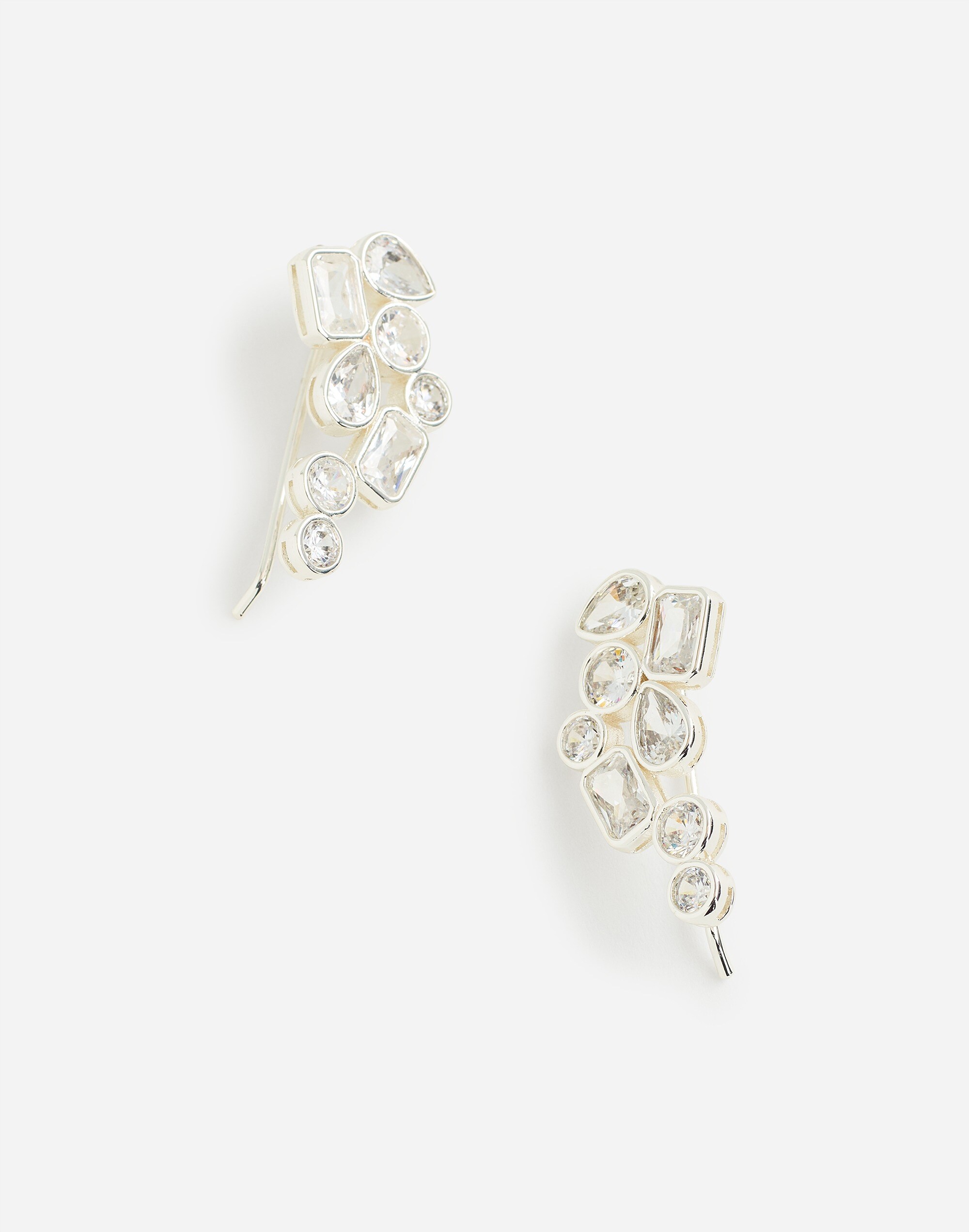 Mixed Cut Crystal Cluster Ear Crawlers | Madewell