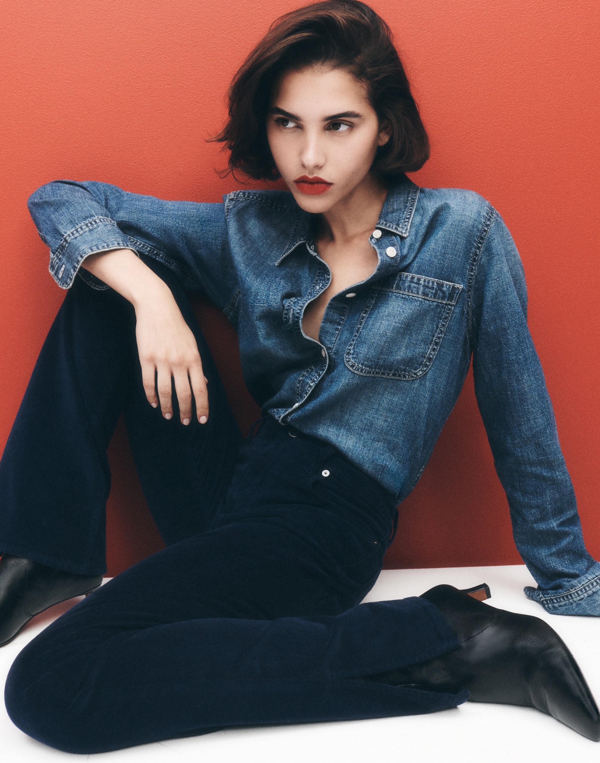 Kick Out Full-Length Pants in Garment Dye Corduroy | Madewell