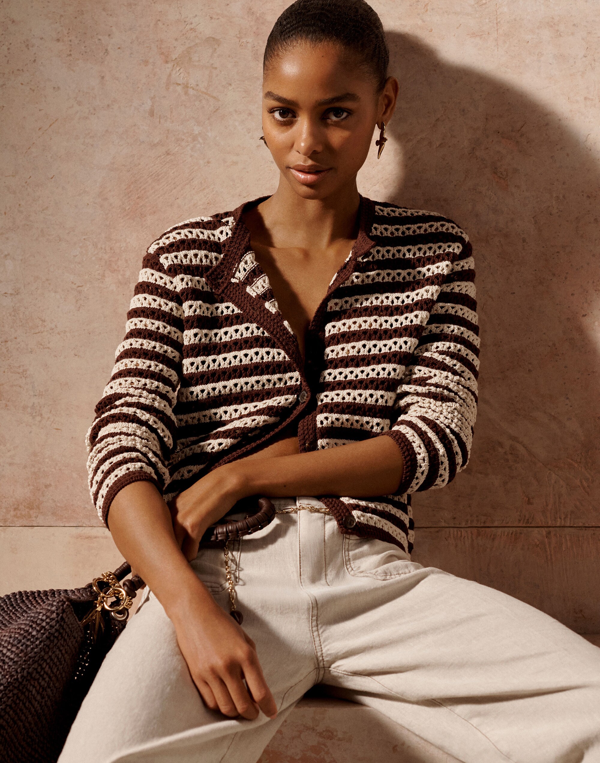 Open-Stitch Crewneck Sweater | Madewell