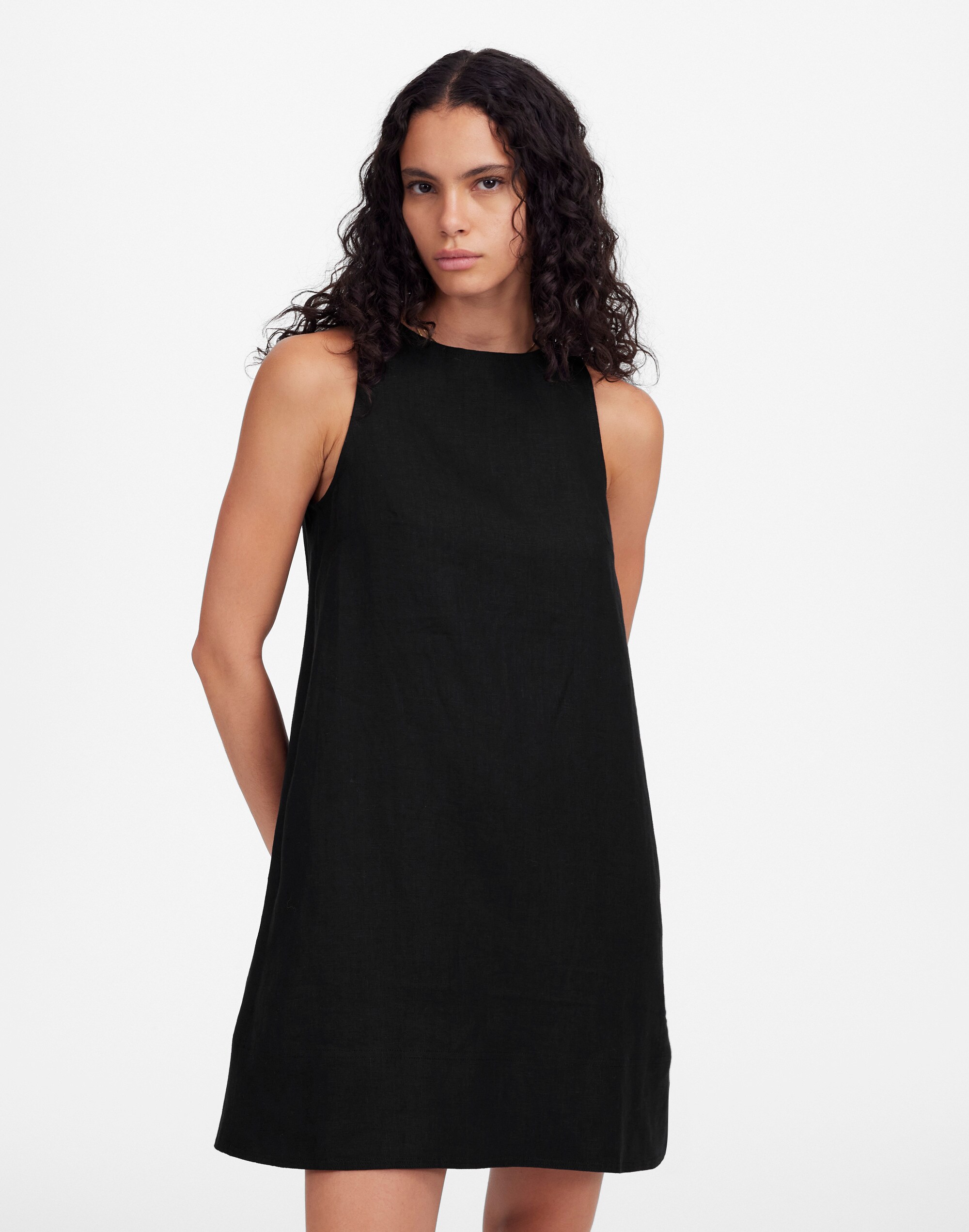 Mini Shift Dress in Linen | Madewell
