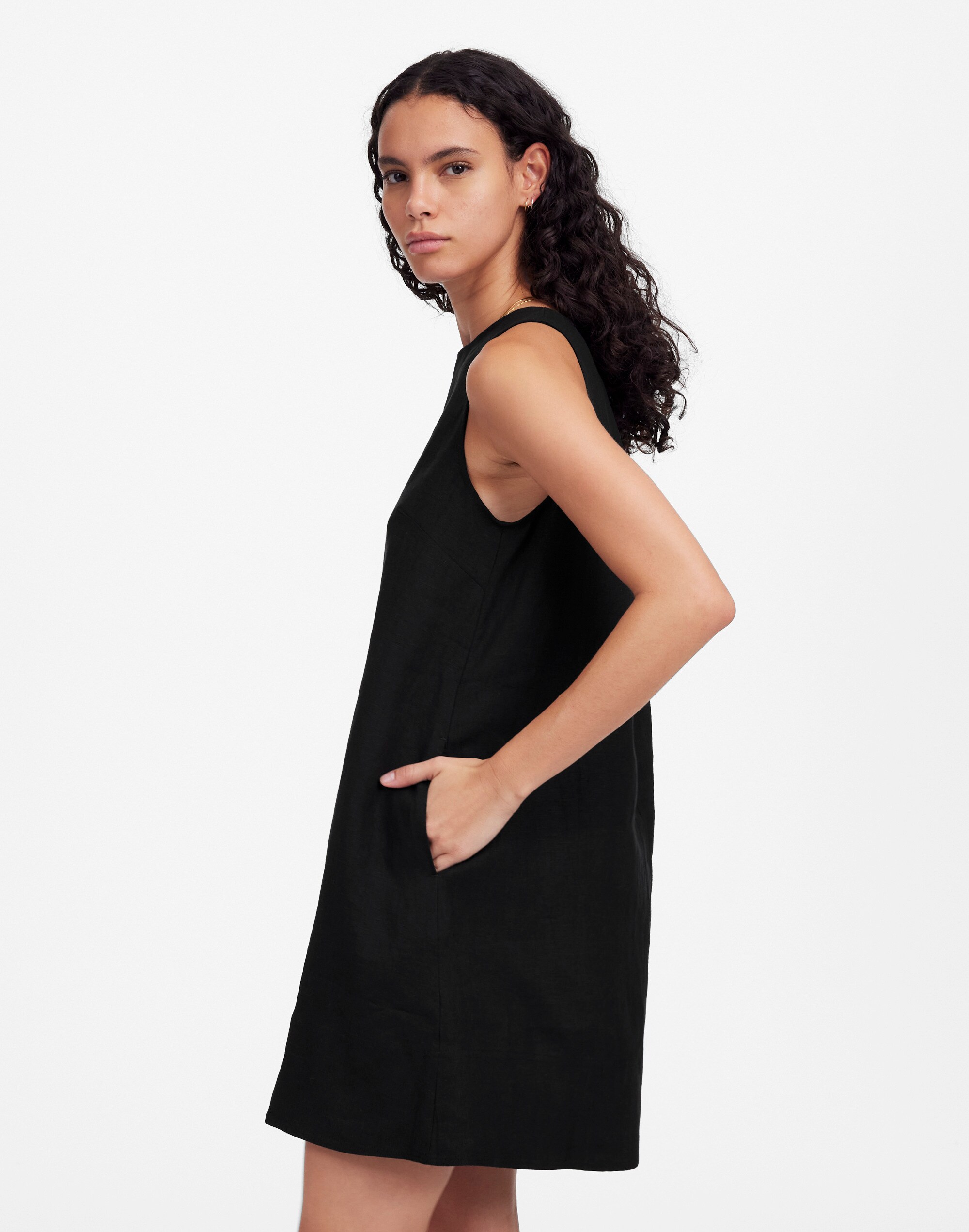 Mini Shift Dress in Linen | Madewell