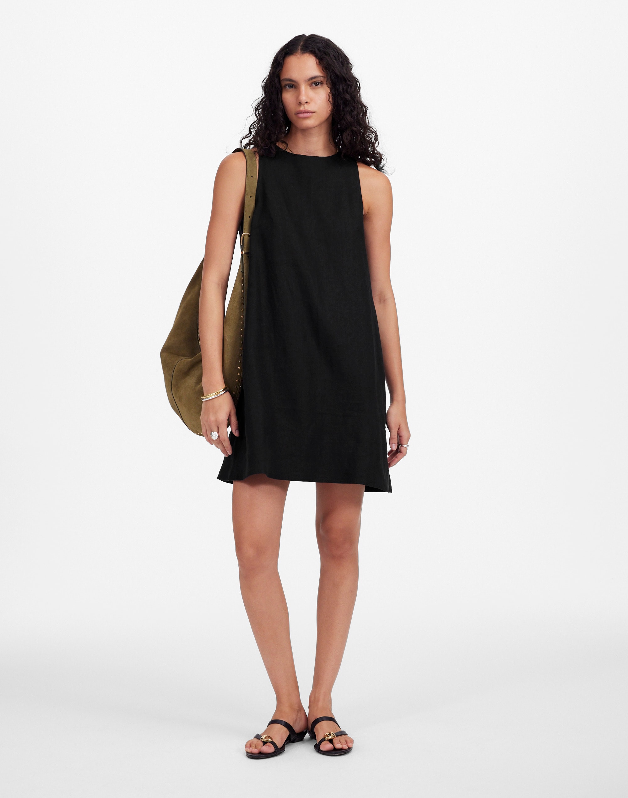 Mini Shift Dress in Linen | Madewell